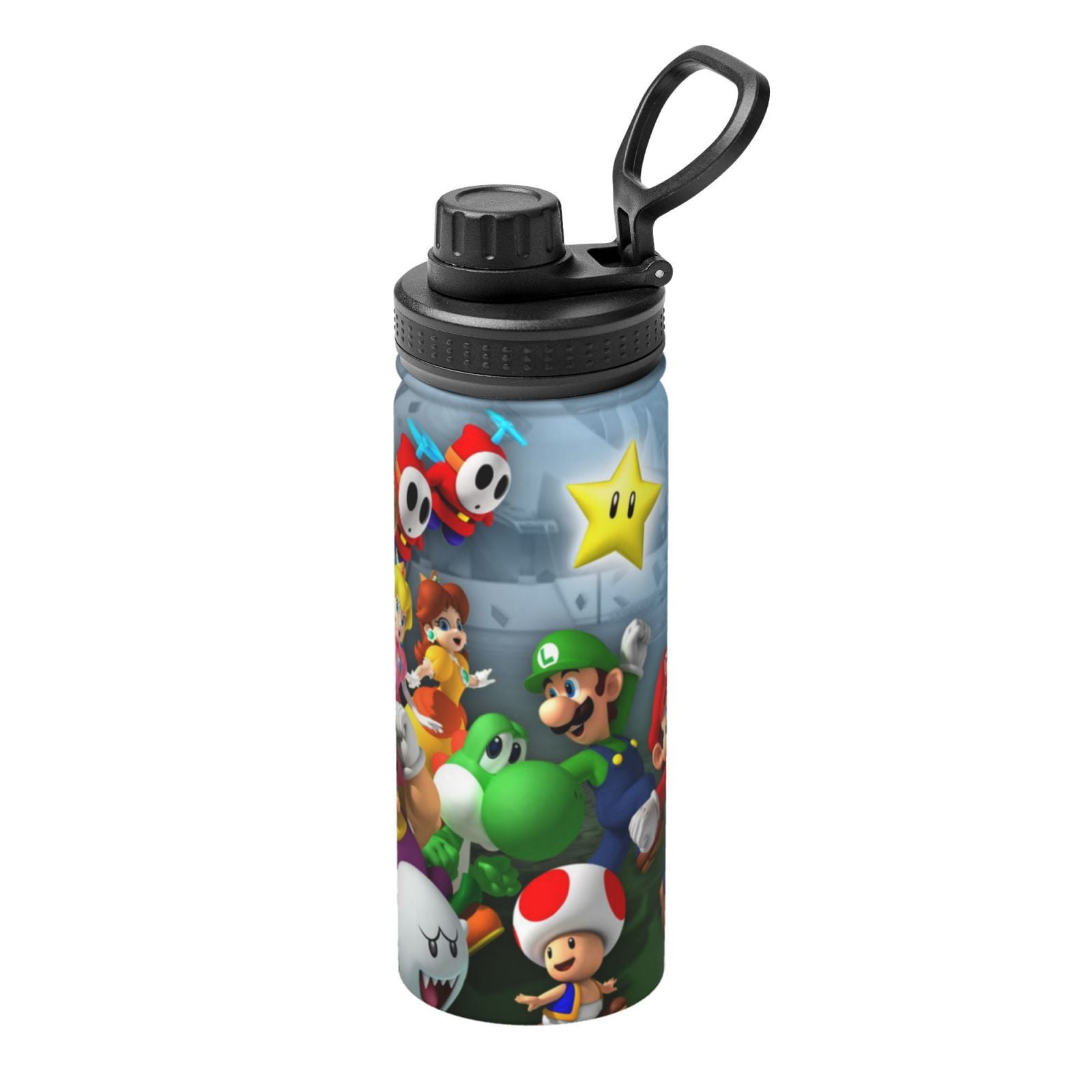 Super Mario Bros Game Unisex Sports Insulated Water Bottles Kettle ...