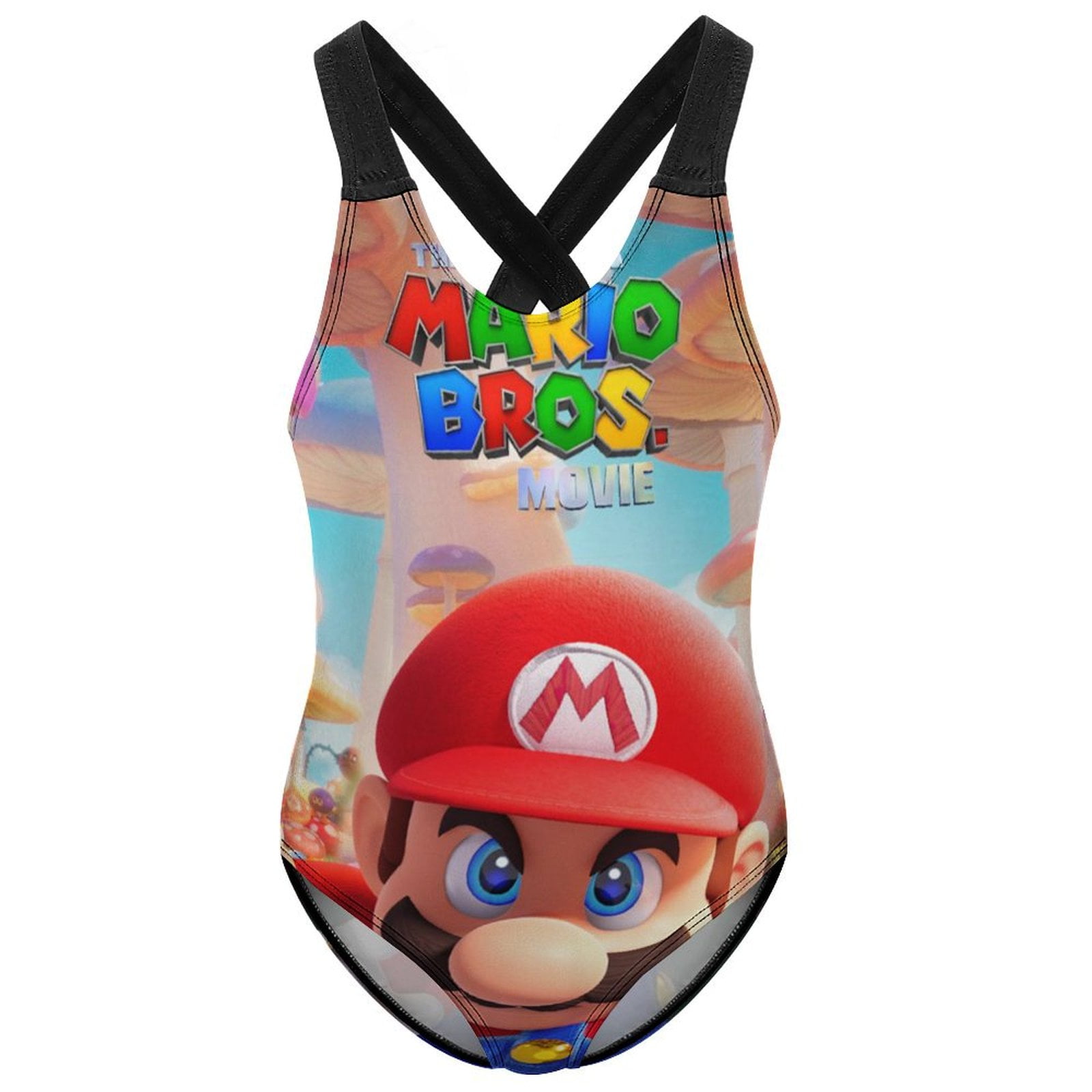 Super Mario Bros. Girl's One-piece Swimsuit Summer Children's Beach ...