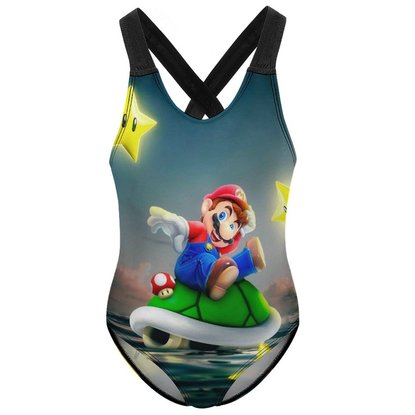 Super Mario Bros Girl's One-piece Swimsuit Summer Children's Beach ...