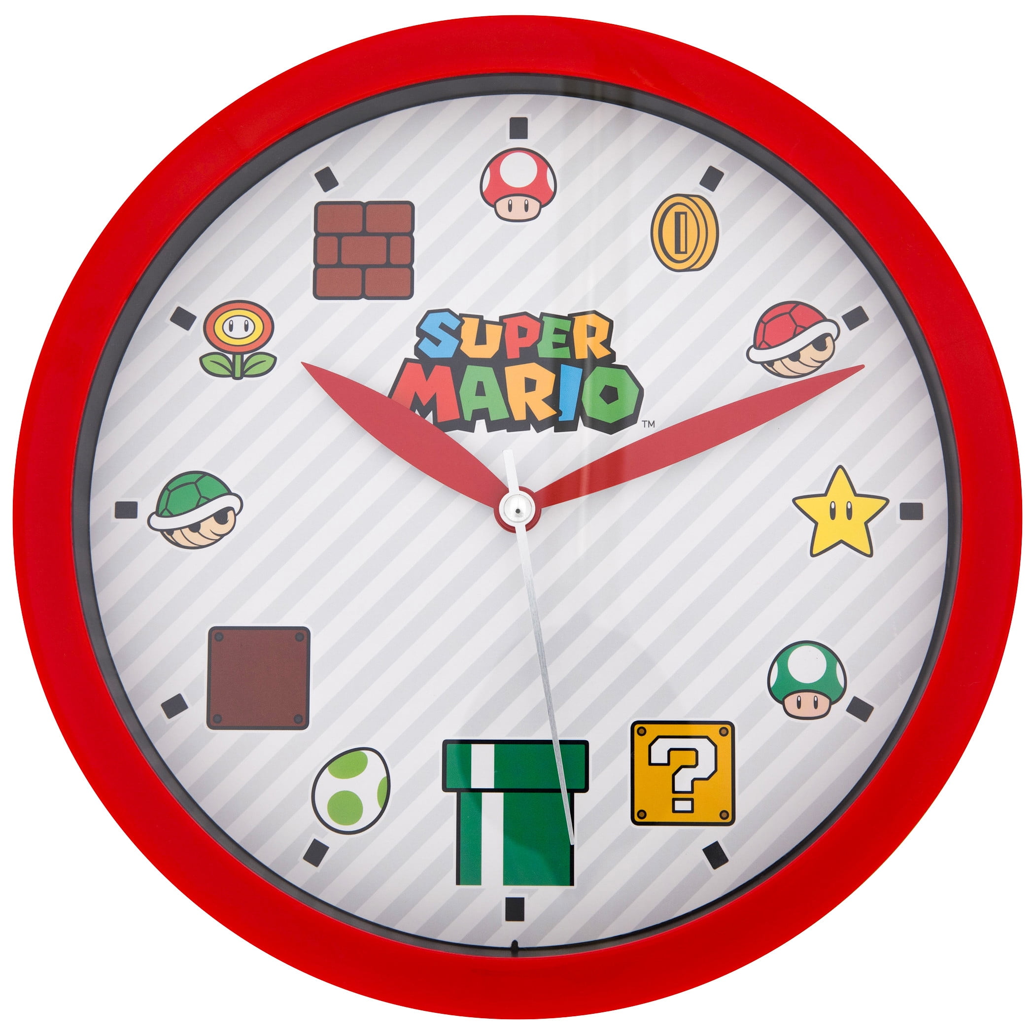 Super Mario Bros. Icons Wall Clock - Walmart.com