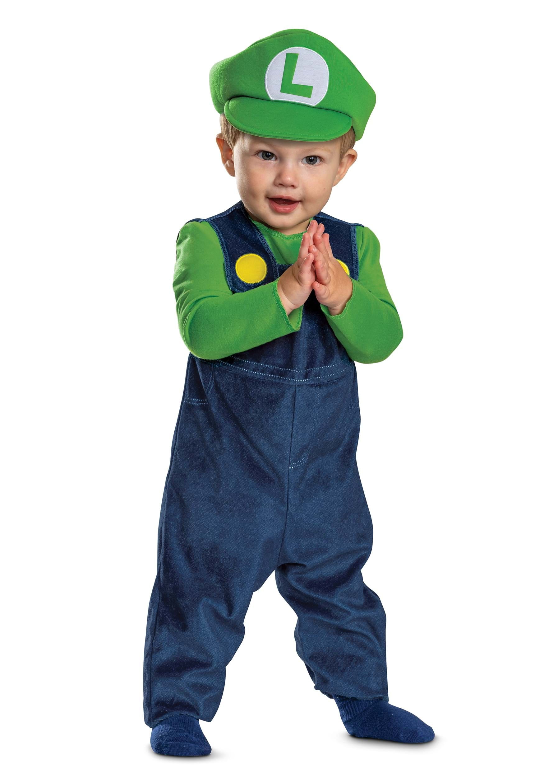 Disguise Super Mario Bros. Luigi Posh Infant Costume | 12-18 Months ...
