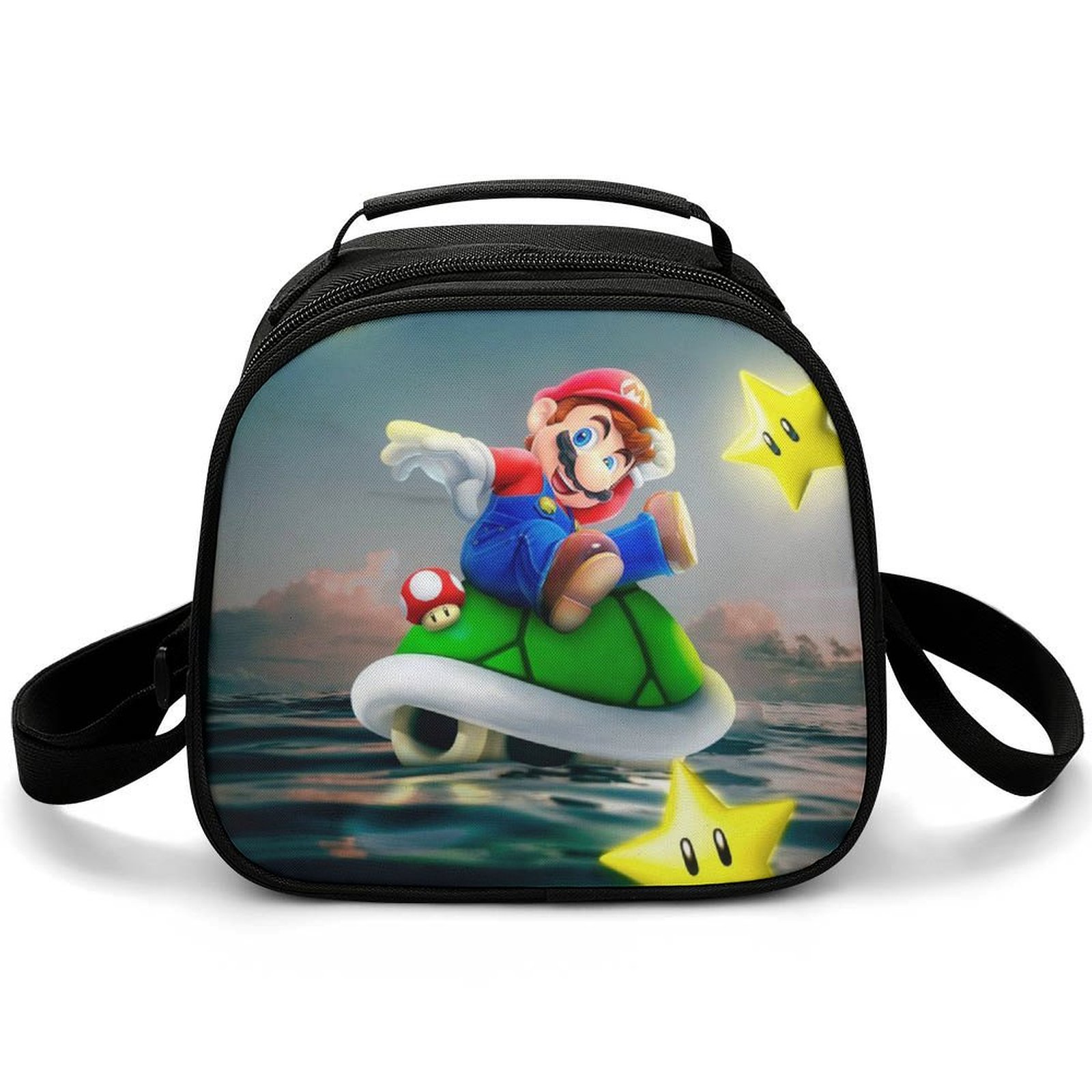 Super Mario Bros Insulated Lunch Bag Portable Lunch Box Reusable Therma ...
