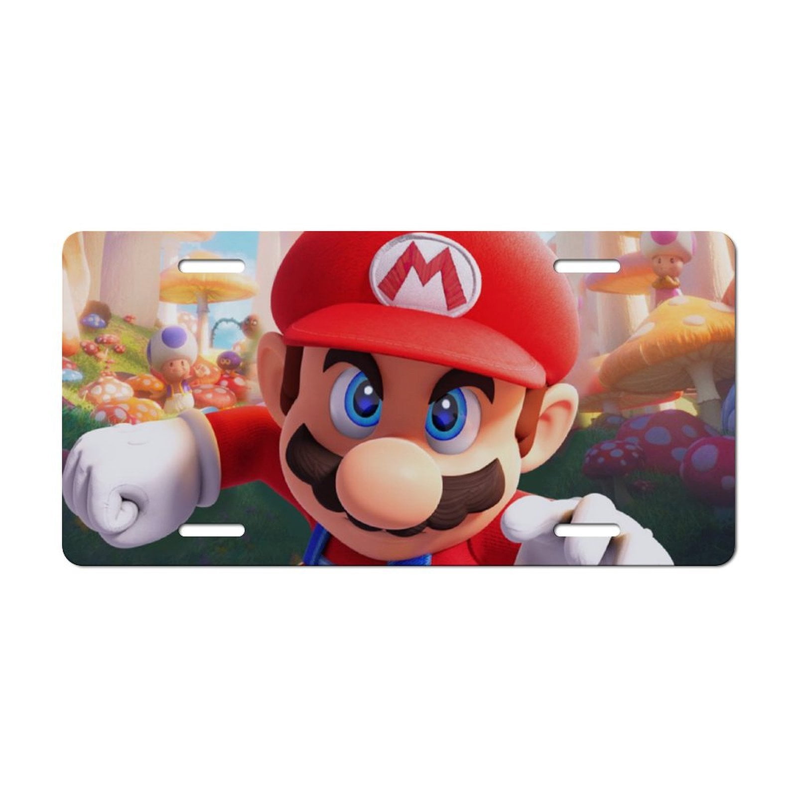 Super Mario Bros. License Plate Cover Aluminum For Various Car Truck ...
