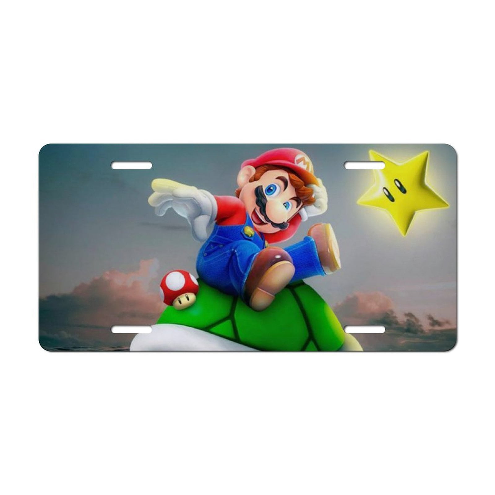 Super Mario Bros License Plate Cover Aluminum For Various Car Truck ...