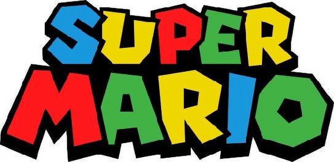 Super Mario Bros Super Mario Logo Pixelated Pose Nintendo Cartoon ...