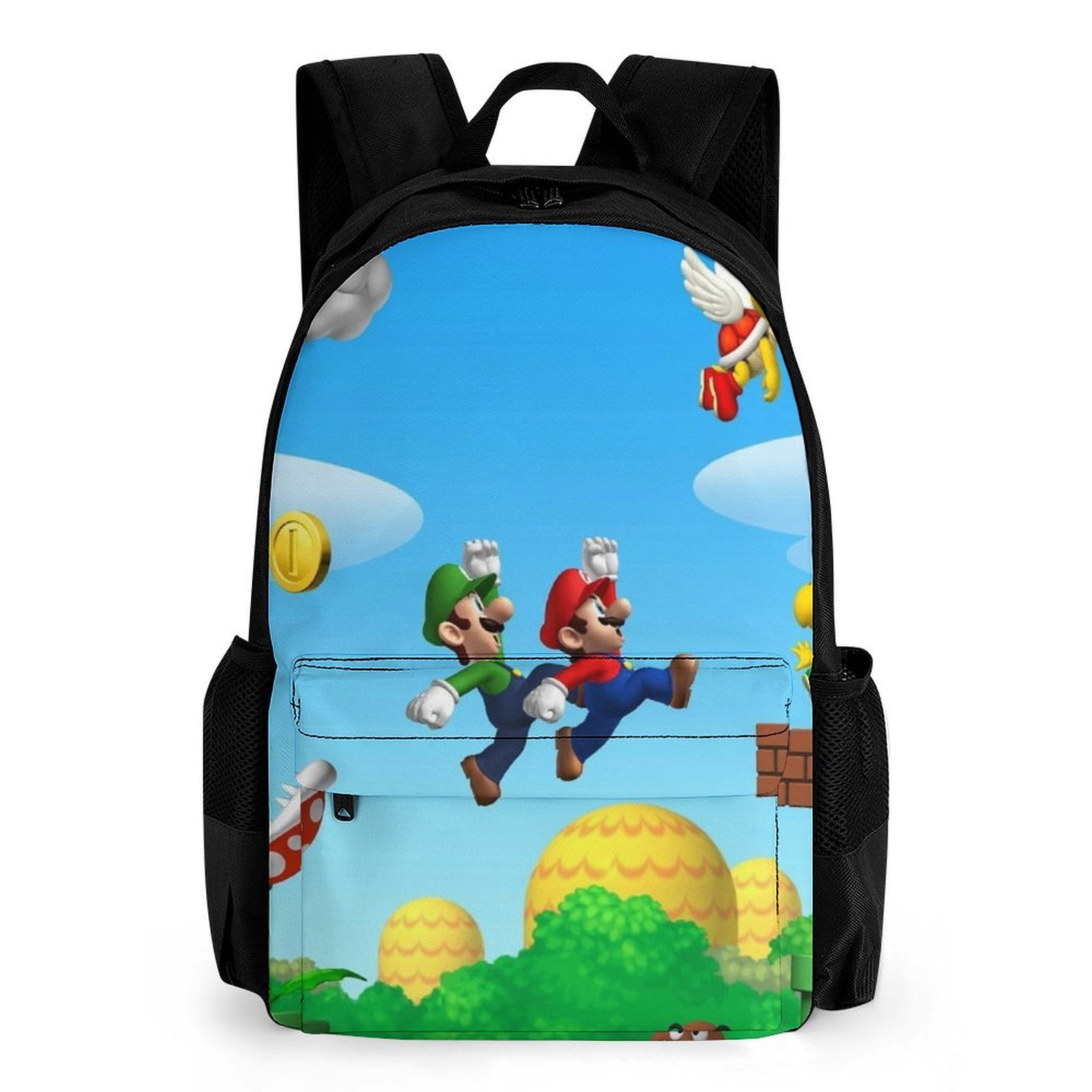 Super Mario Bros Luigi Backpack Laptop Bag Large Capacity Multipurpose ...