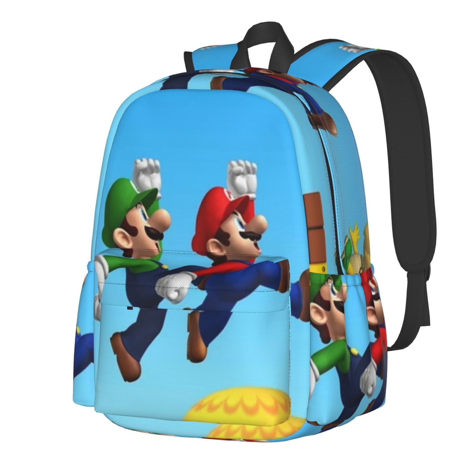 Super Mario Bros Luigi Backpack Laptop Daypack Shoulders Travel Bag ...