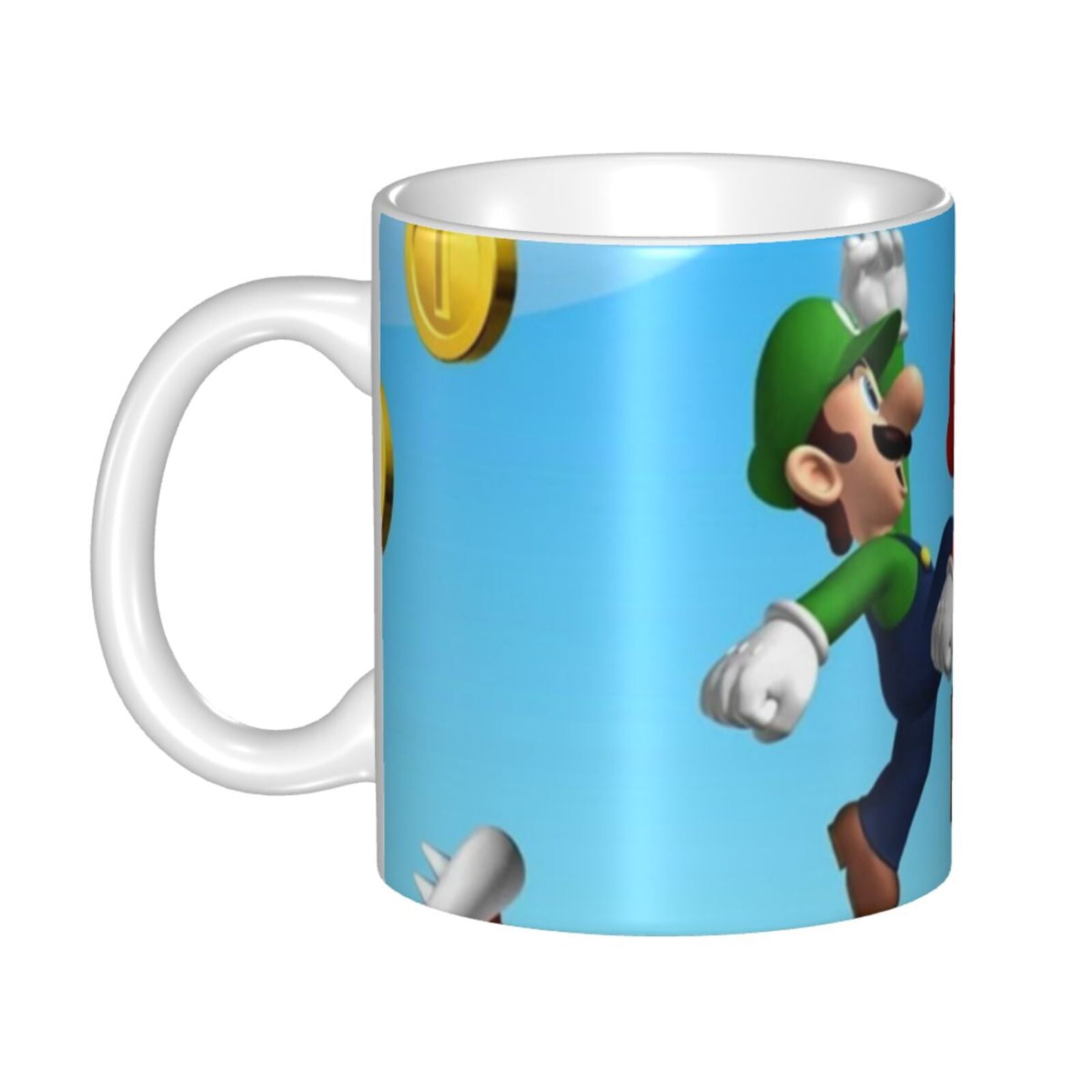 Super Mario Bros Luigi Ceramic Mug Novelty Coffee Mug Gift Water Cup ...
