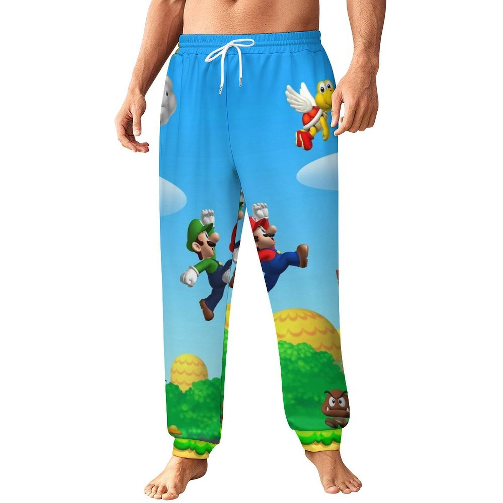 Super Mario Bros Luigi Men's Sweatpants Trousers 3D Printed Joggers ...