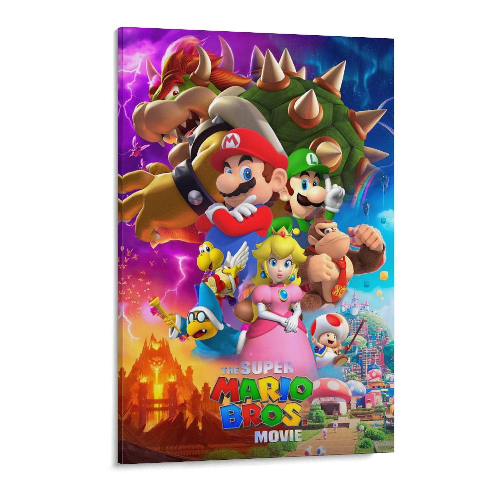 Super Mario Bros Luigi Movie Decorative Painting Canvas Wall Poster Art ...