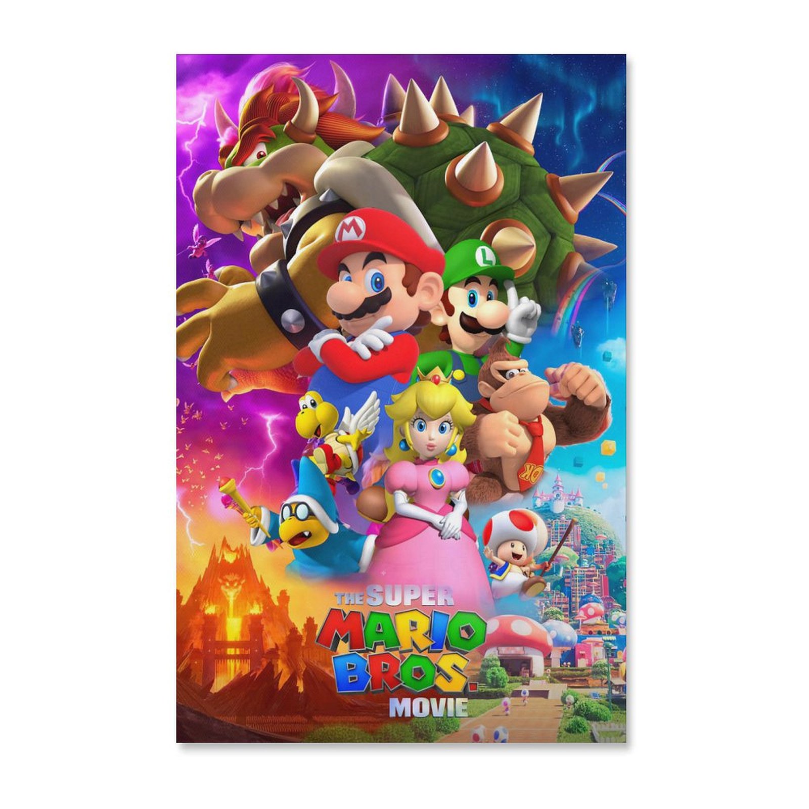 Super Mario Bros Luigi Movie Decorative Painting Canvas Wall Poster Art ...