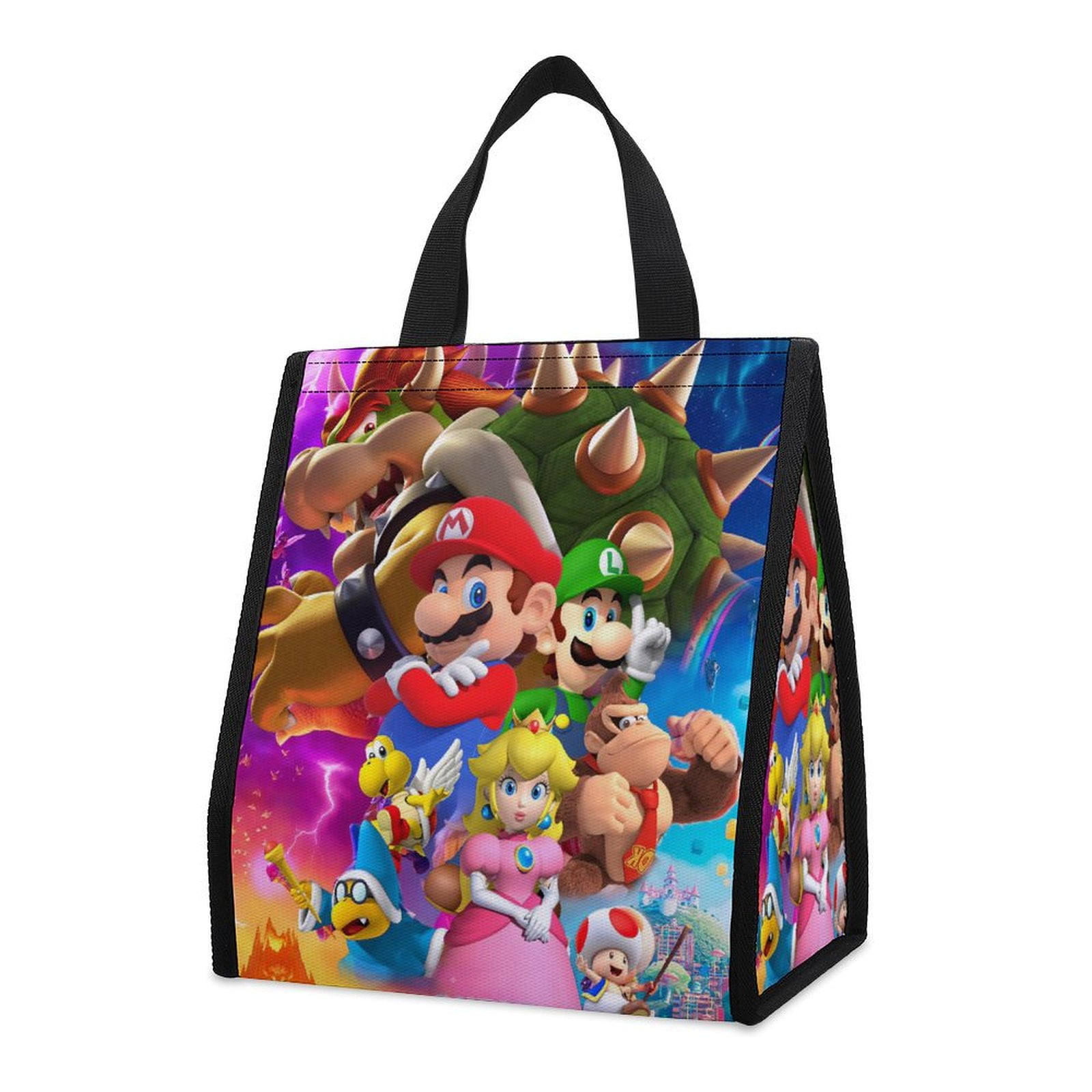 Super Mario Bros Luigi Movie Folding Insulated Lunch Bag Portable ...