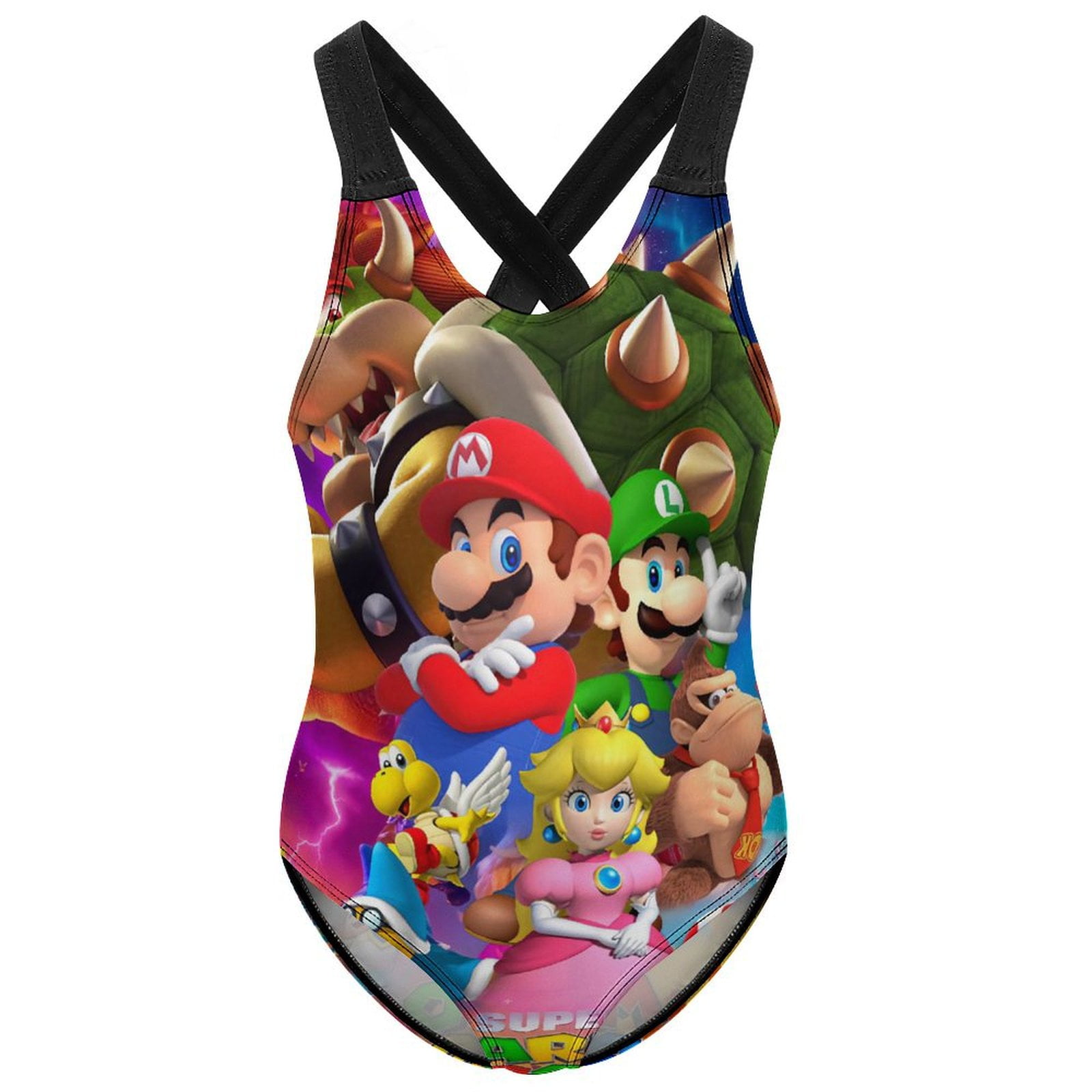 Super Mario Bros Luigi Movie Girl's One-piece Swimsuit Summer Children ...