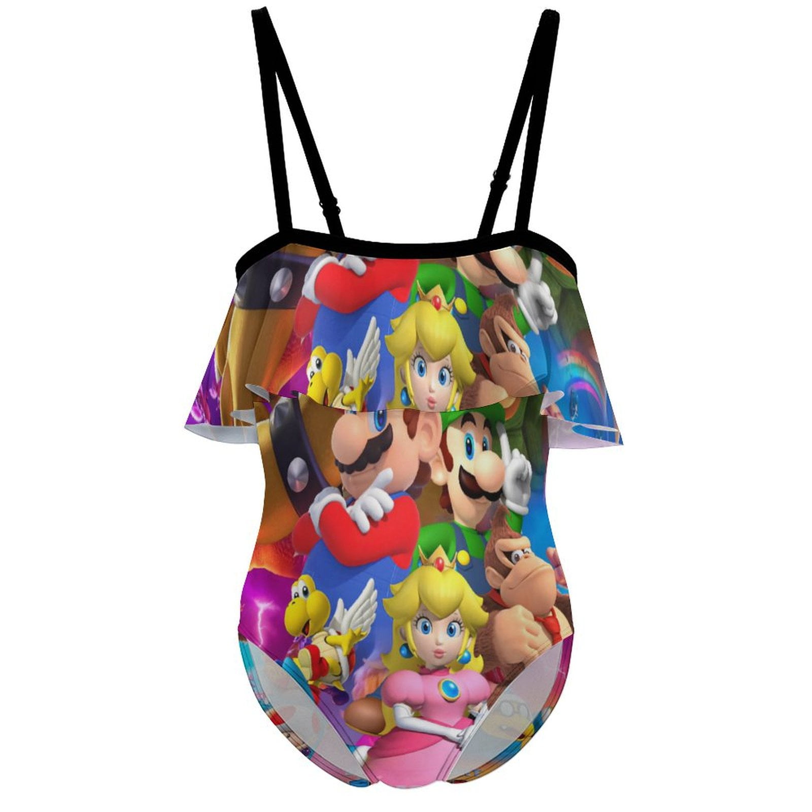 Super Mario Bros Luigi Movie Kids One-piece Swimsuit Adjustable Off ...