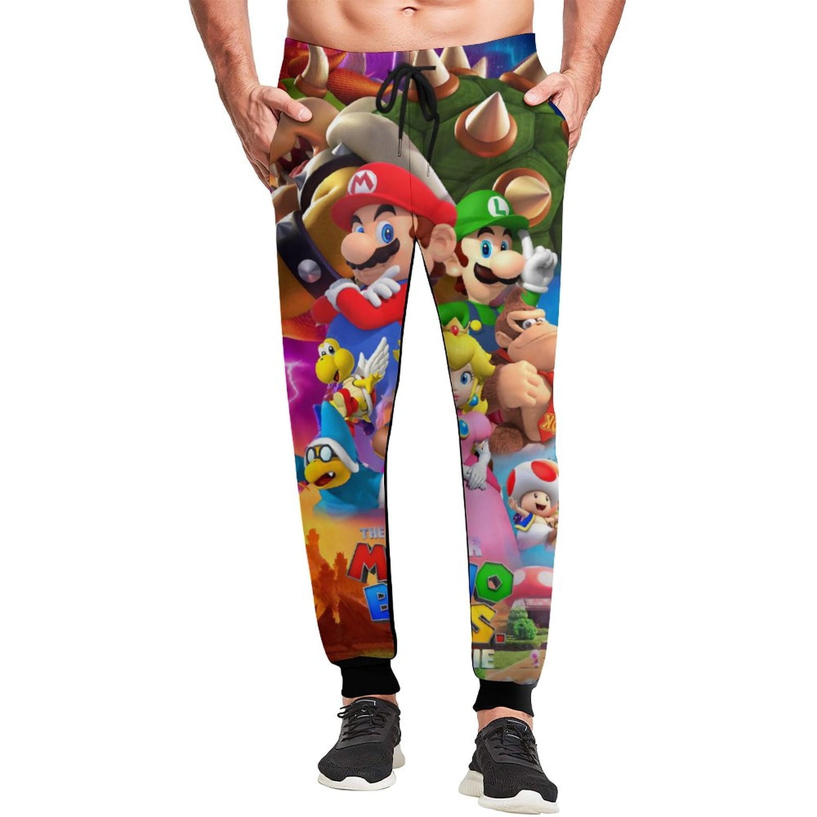 Super Mario Bros Luigi Movie Mens Sweatpants Joggers Pants Trousers 3D ...