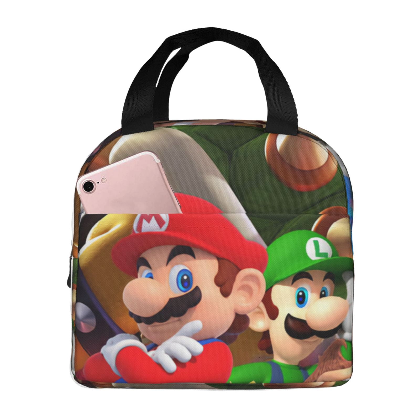 Super Mario Bros Luigi Movie Portable Lunch Bag Reusable Lunch Box ...