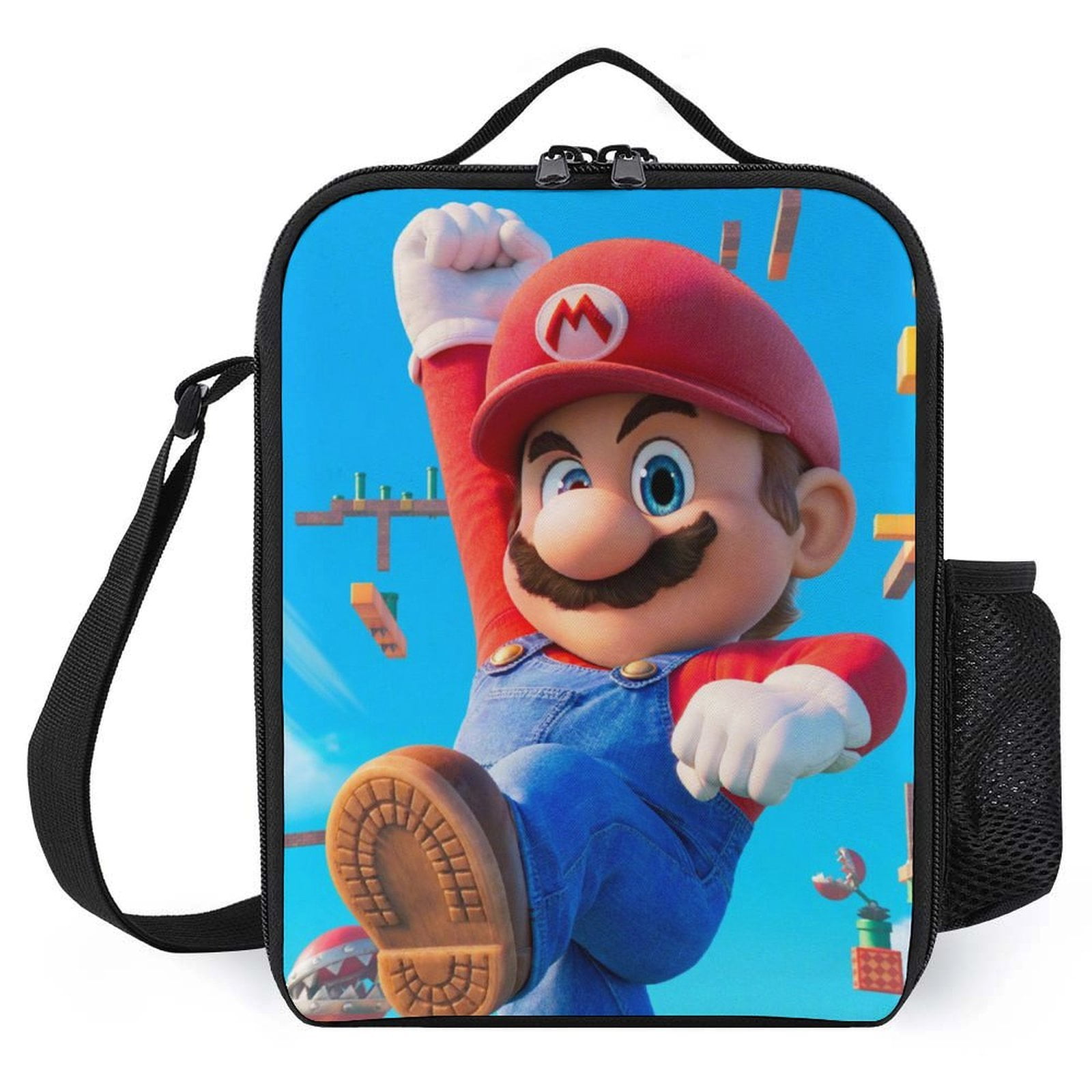 Super Mario Bros Lunch Bag Portable Thermal Insulation And Cold Preservation Dinner Bag Tote ...