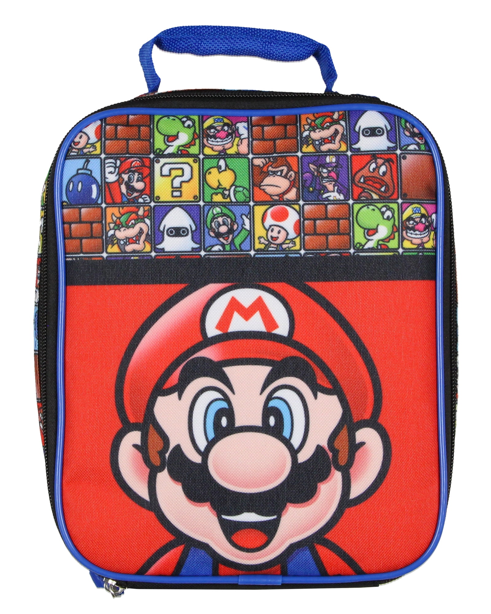 Super Mario Bros Lunch Box Multi Video Game Character Block Design ...