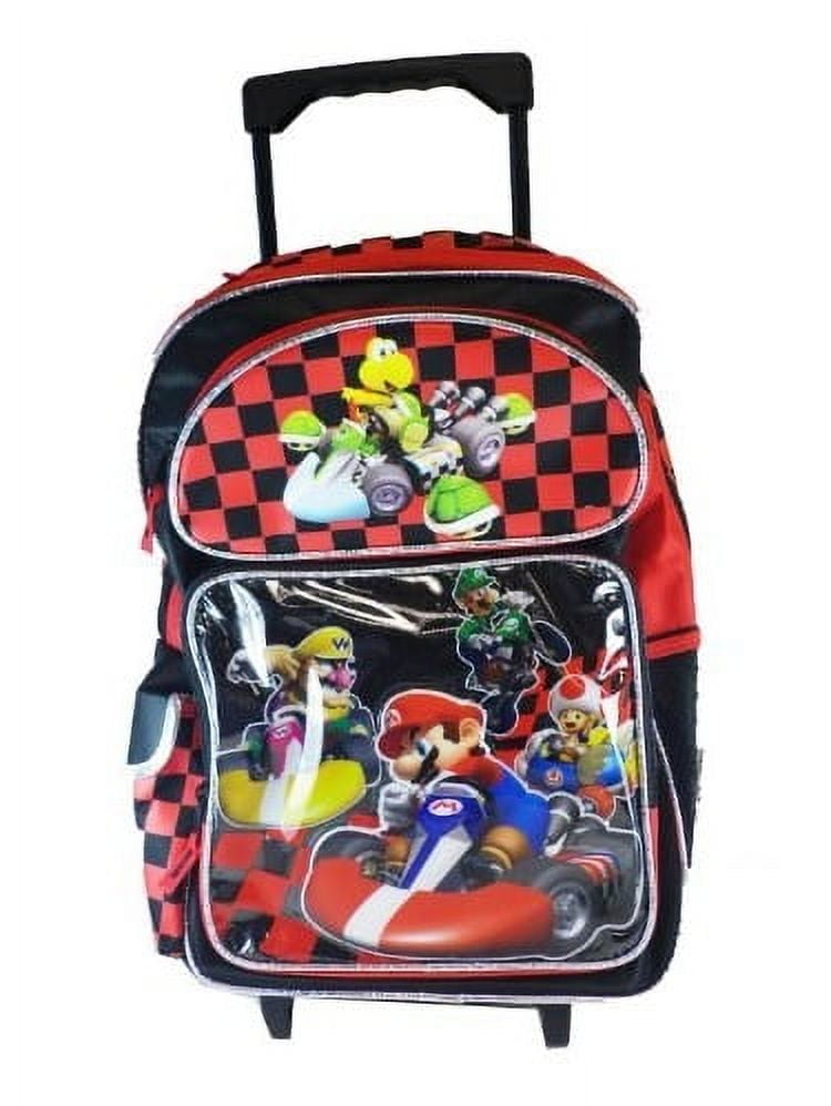 Super Mario Bros. Mario Kart Wii Large Roller Backpack, Multicolor ...