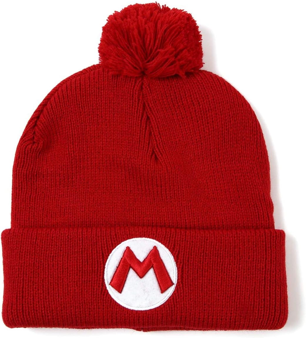Super Mario Bros Mario Red Knit Hat Beanie - Nintendo Super Mario Toys ...