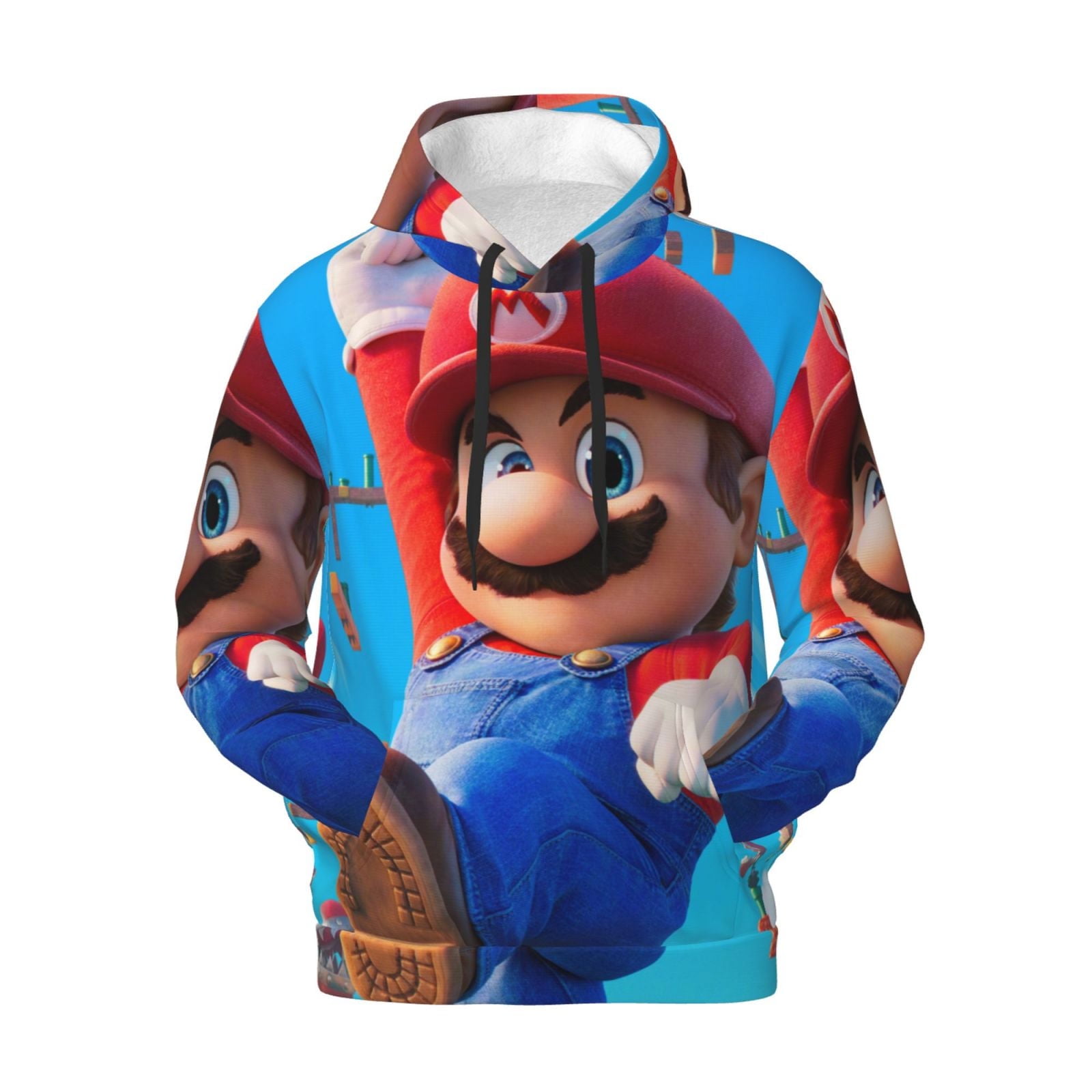 Super Mario Bros Men's Sweatshirt Hoodies Soft Plush Fleece Pullover ...