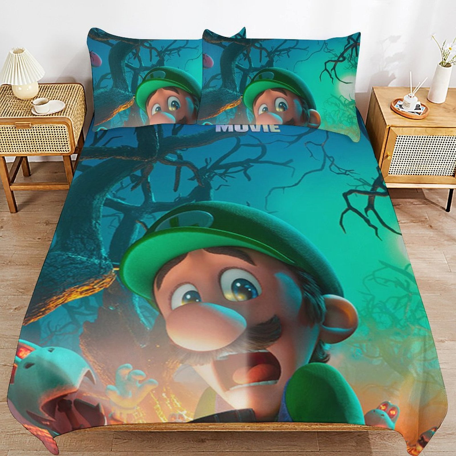 Super Mario Bros. Movie 3-Piece Bedding Sets Bedroom Decor Comforter ...