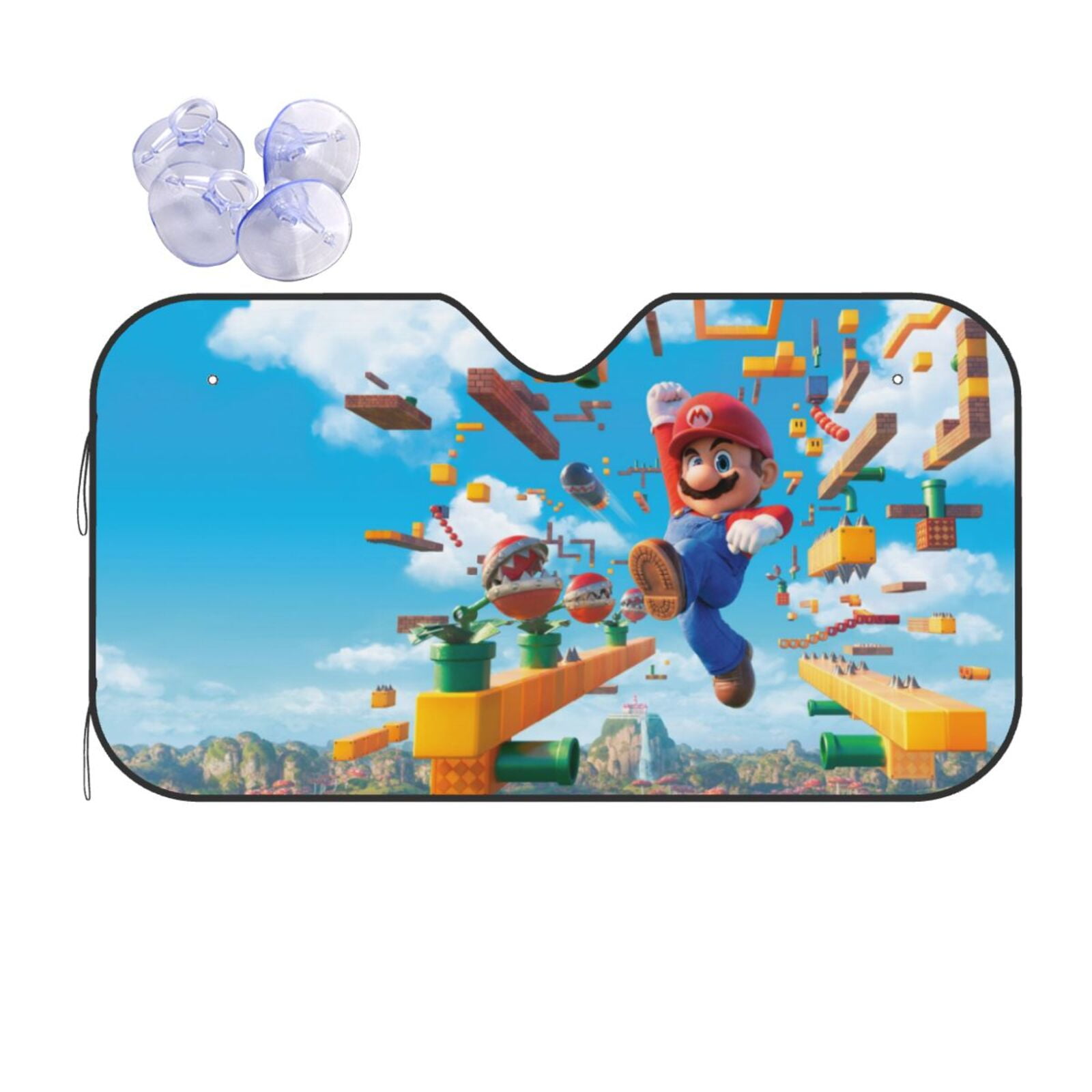 Super Mario Bros. Movie Car Sunshade Automotive Front Window Visor Keep ...