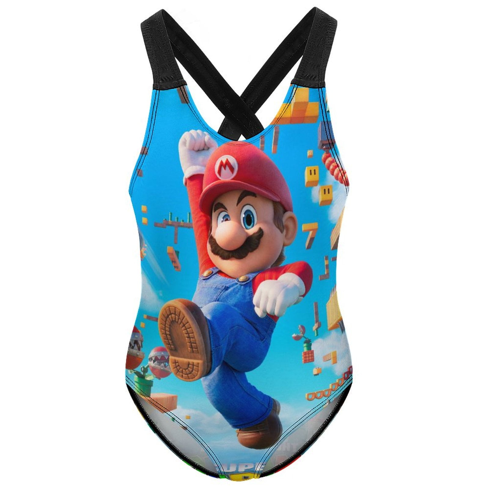Super Mario Bros. Movie Girl's One-piece Swimsuit Summer Children's ...