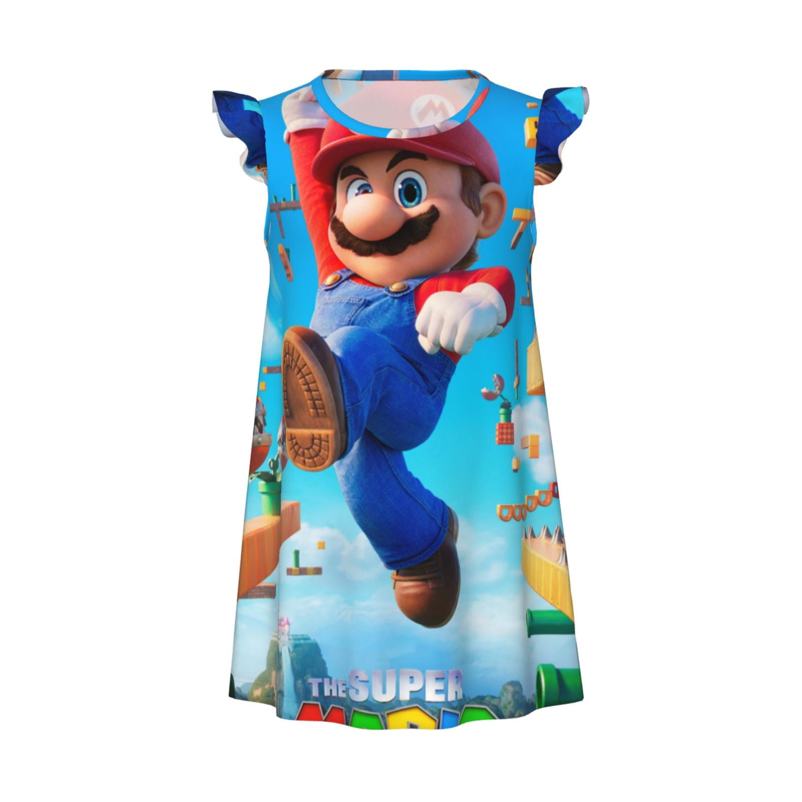 Super Mario Bros. Movie Girls Nightgowns Pajamas Dress Summer Soft ...
