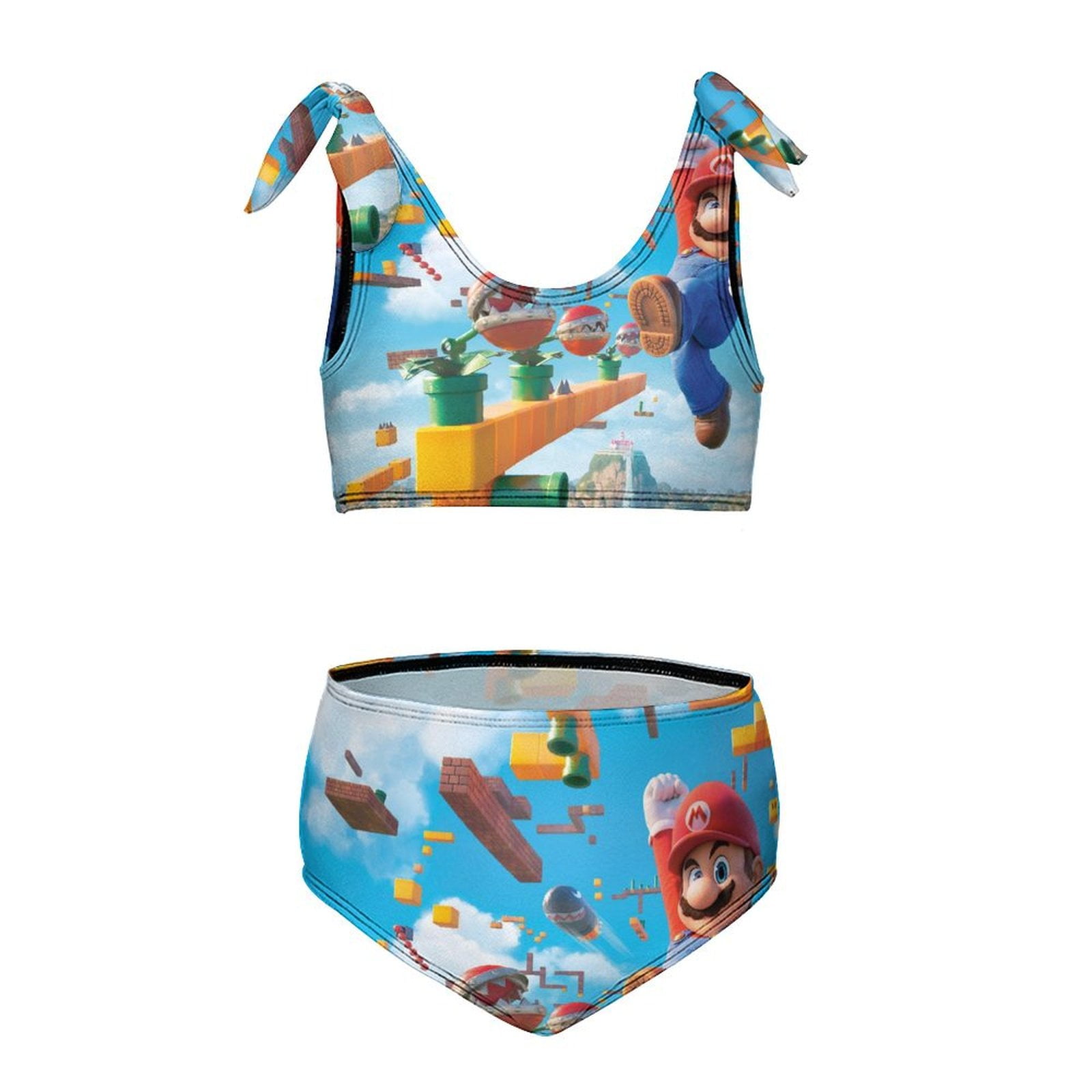 Super Mario Bros. Movie Kid's Swimwear Two Piece Swimsuit Summer Beach ...