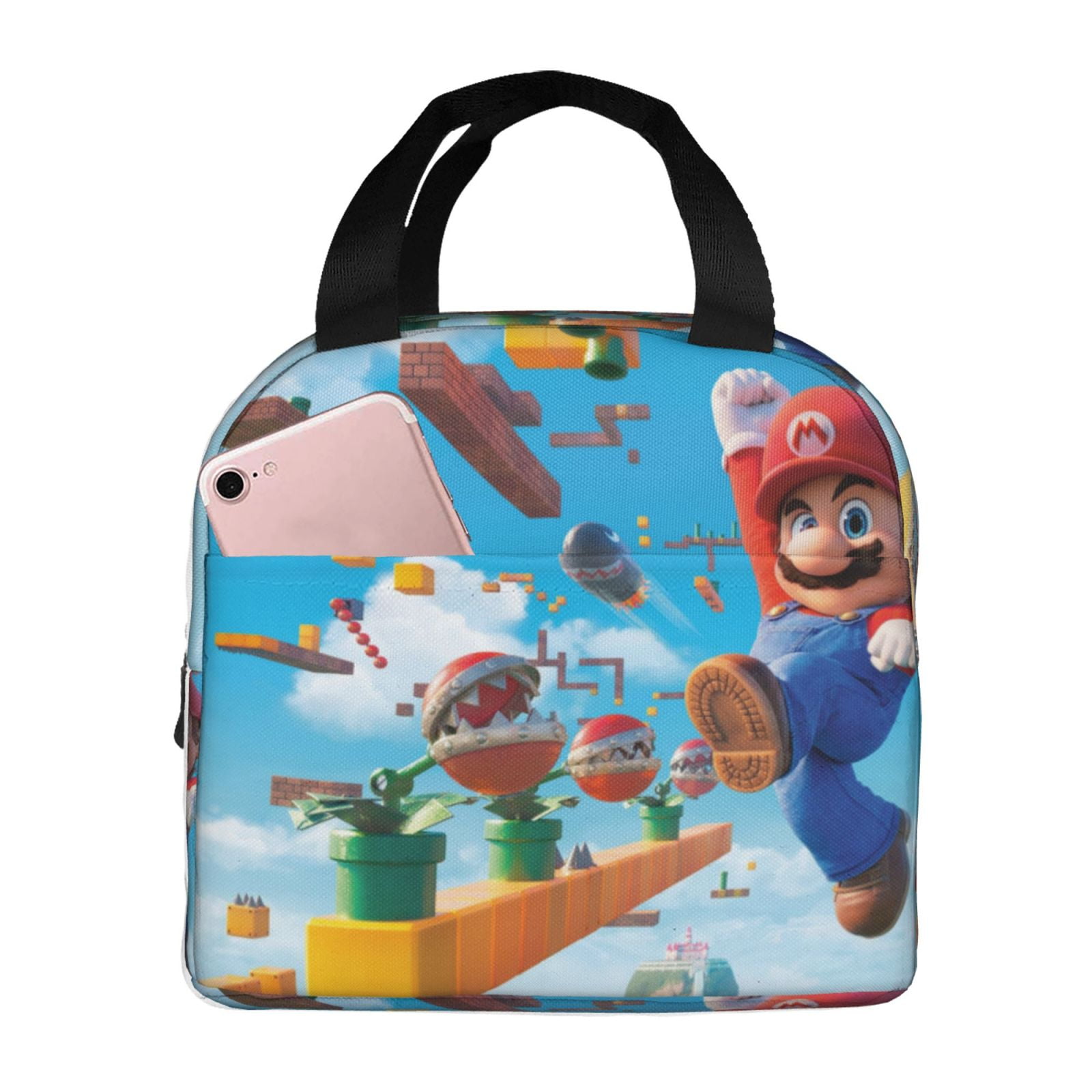 Super Mario Bros. Movie Portable Lunch Bag Reusable Lunch Box Insulated ...