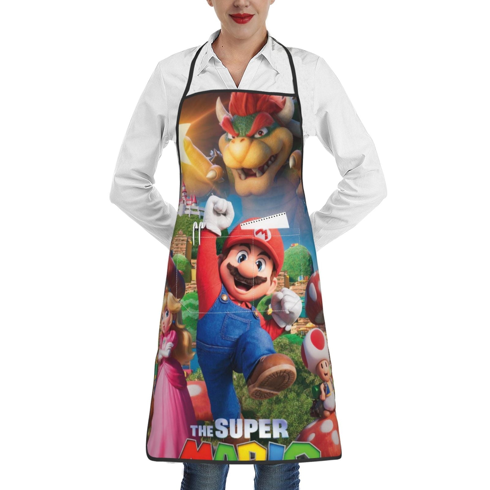 The Super Mario Bros. Movie Waterproof Apron Home Decor Kitchen Fashion ...