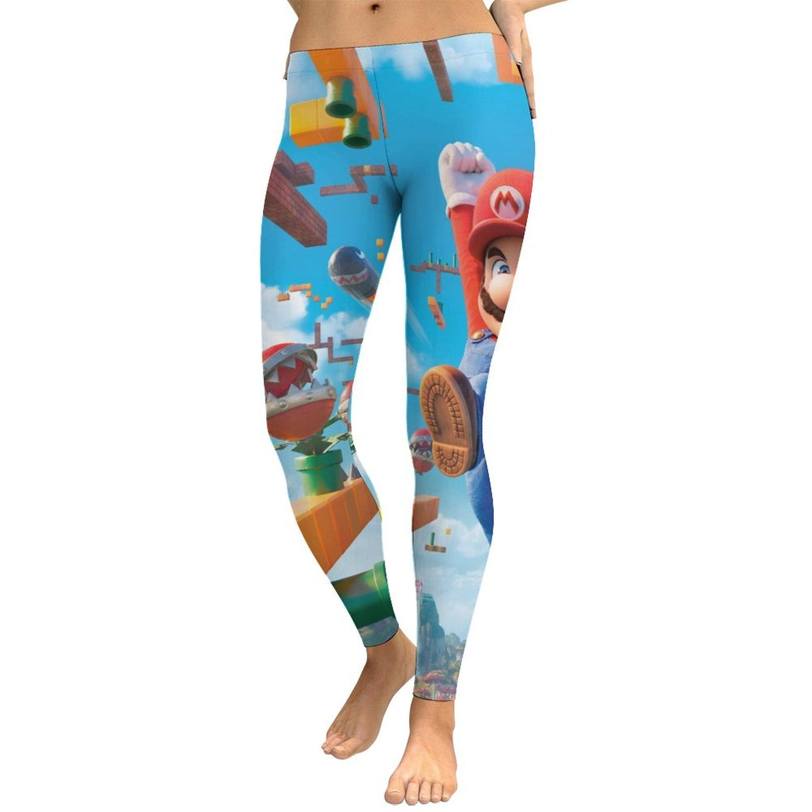 Super Mario Bros. Movie Women's Yoga Pants High Waisted Tummy Control ...