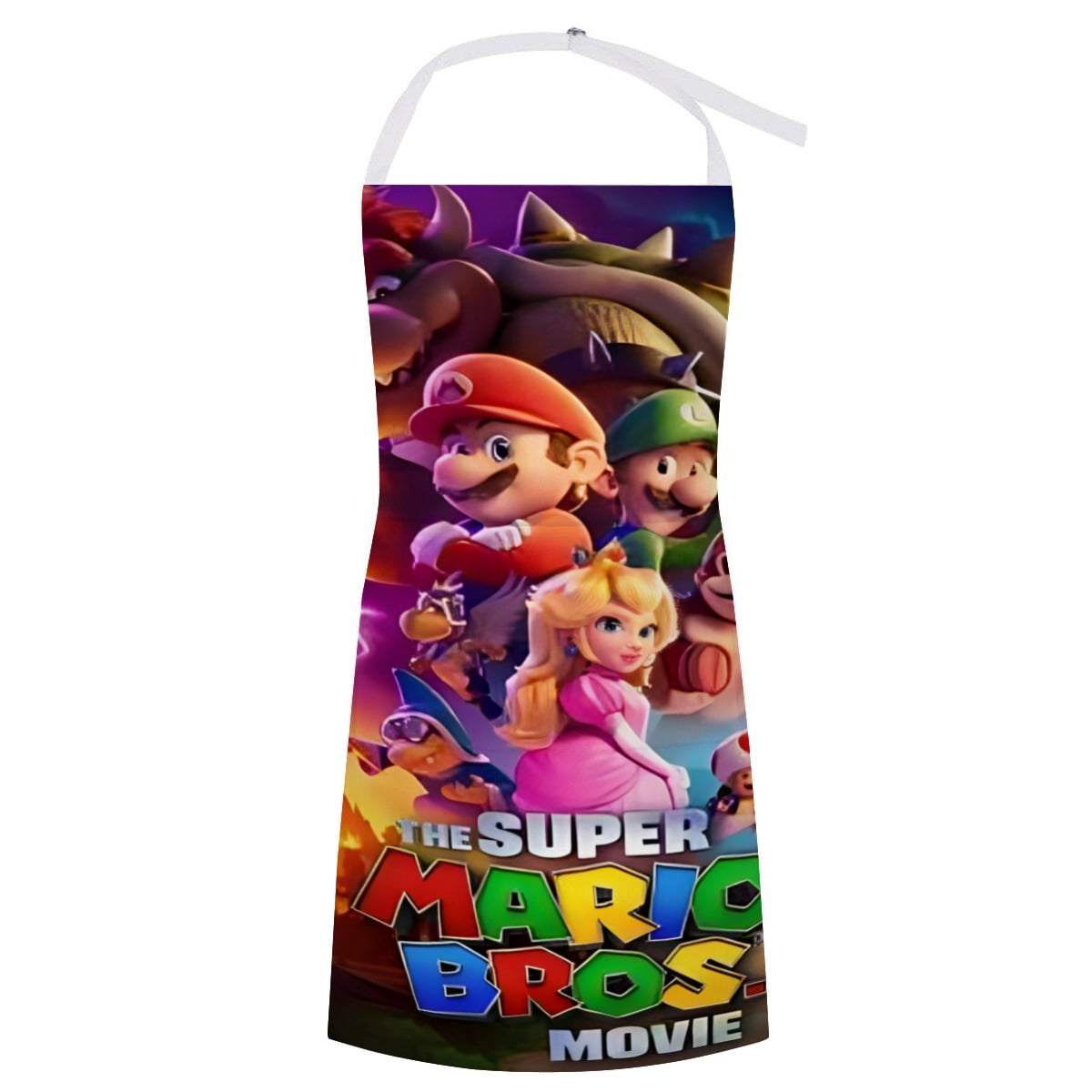 The Super Mario Bros. Movie apron has an iconic print, is durable and ...