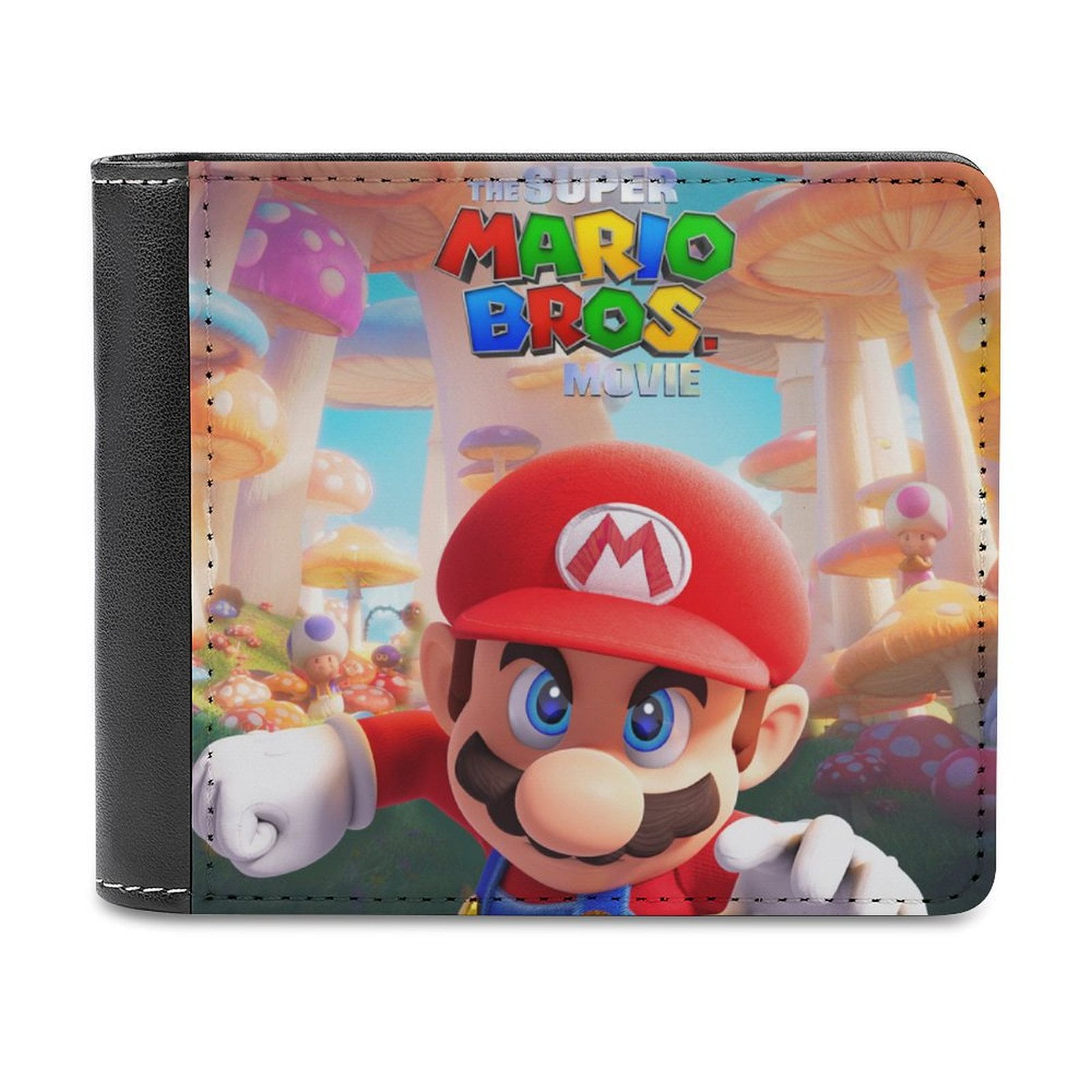 Super Mario Bros. PU Leather Wallet With Card Slots Bifold Wallet Money ...