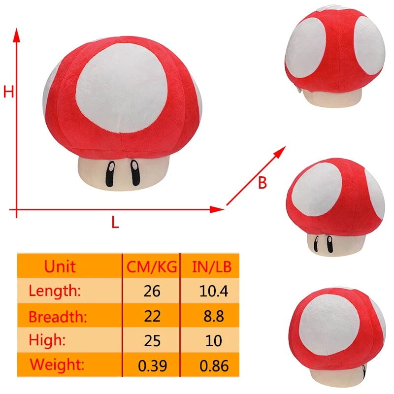 Super Mario Bros Plush Dolls Anime Game Character Red Green Toad ...