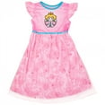 Super Mario Bros. Princess Peach Girls' Gown Pajamas-Size 6 - Walmart.com