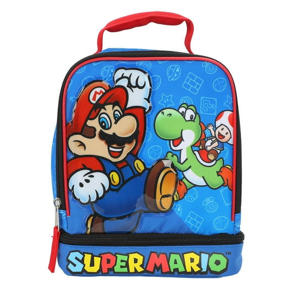 Nintendo's Super Mario Bros. Kids Insulated Double Compartment Lunch ...