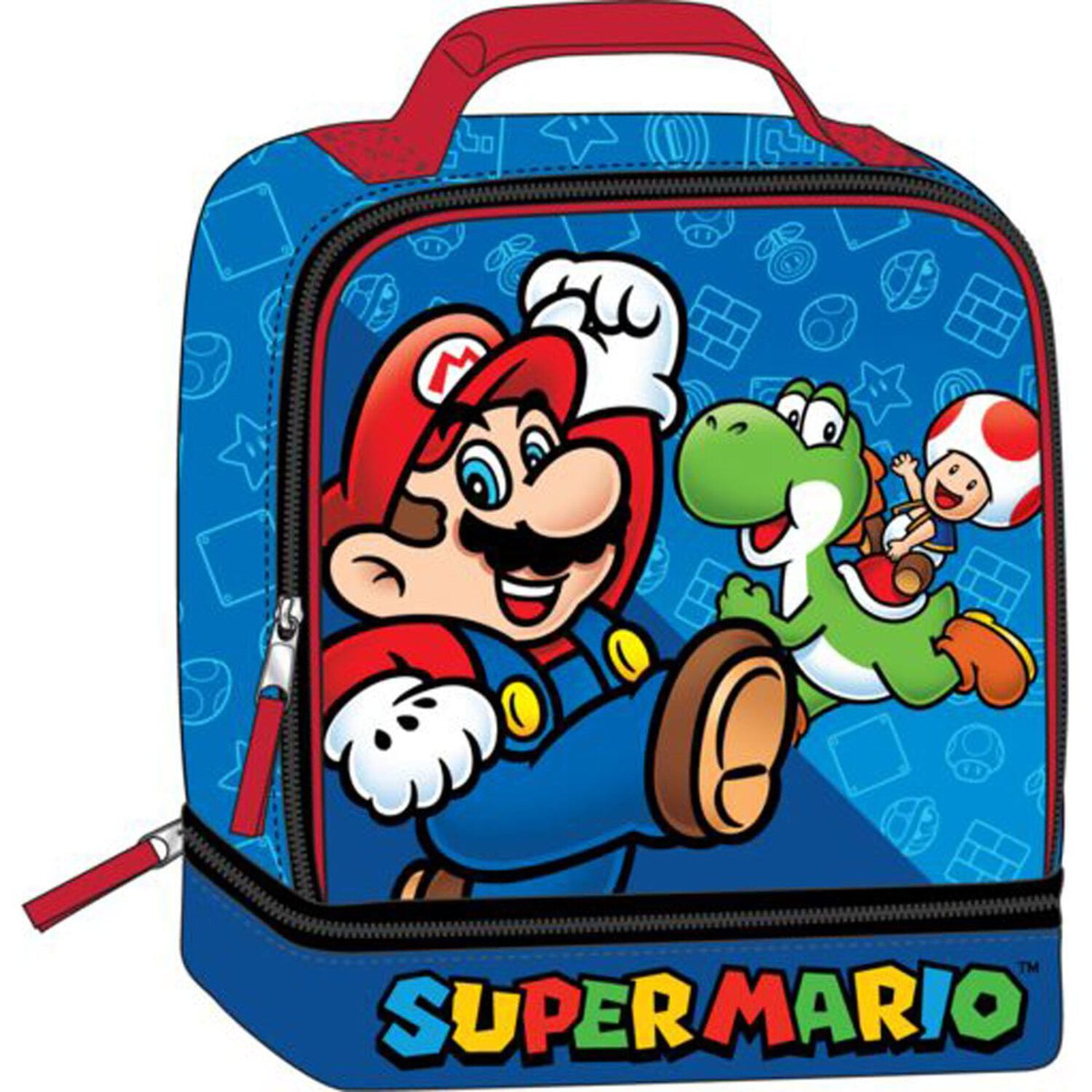 Nintendo's Super Mario Bros. Kids Insulated Double Compartment Lunch ...