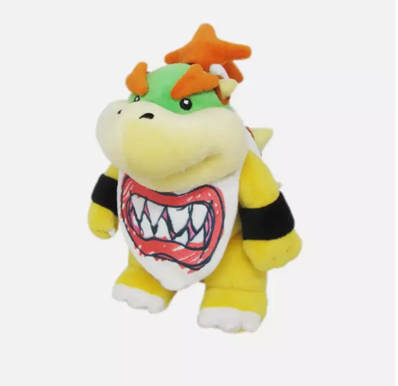 Super Mario Bros Standing JR Bowser Plush Doll Figure Stuffed Animal ...
