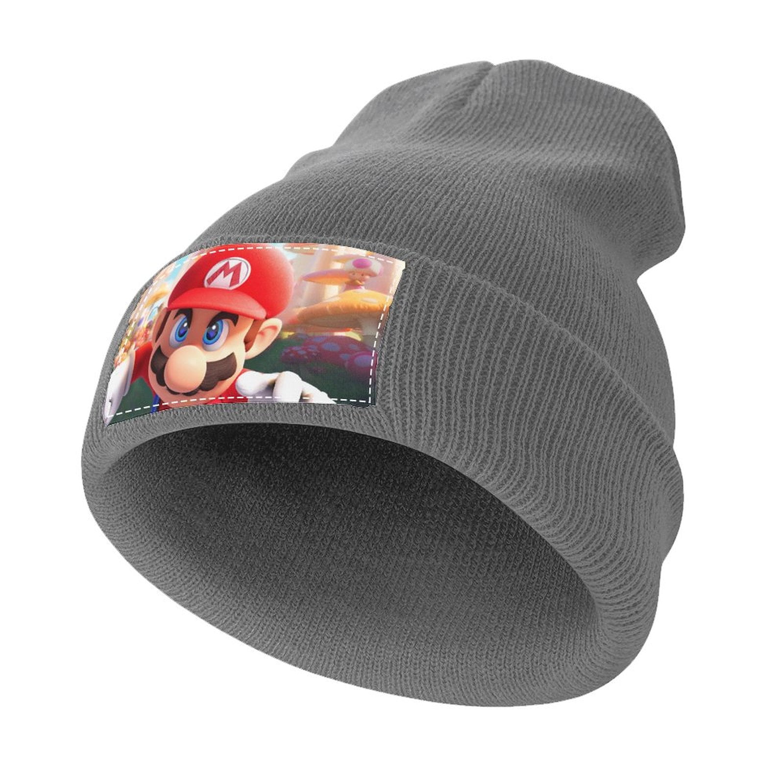 Super Mario Bros. Stretchable Knitted Beanie Hat Daily Winter Thermal ...