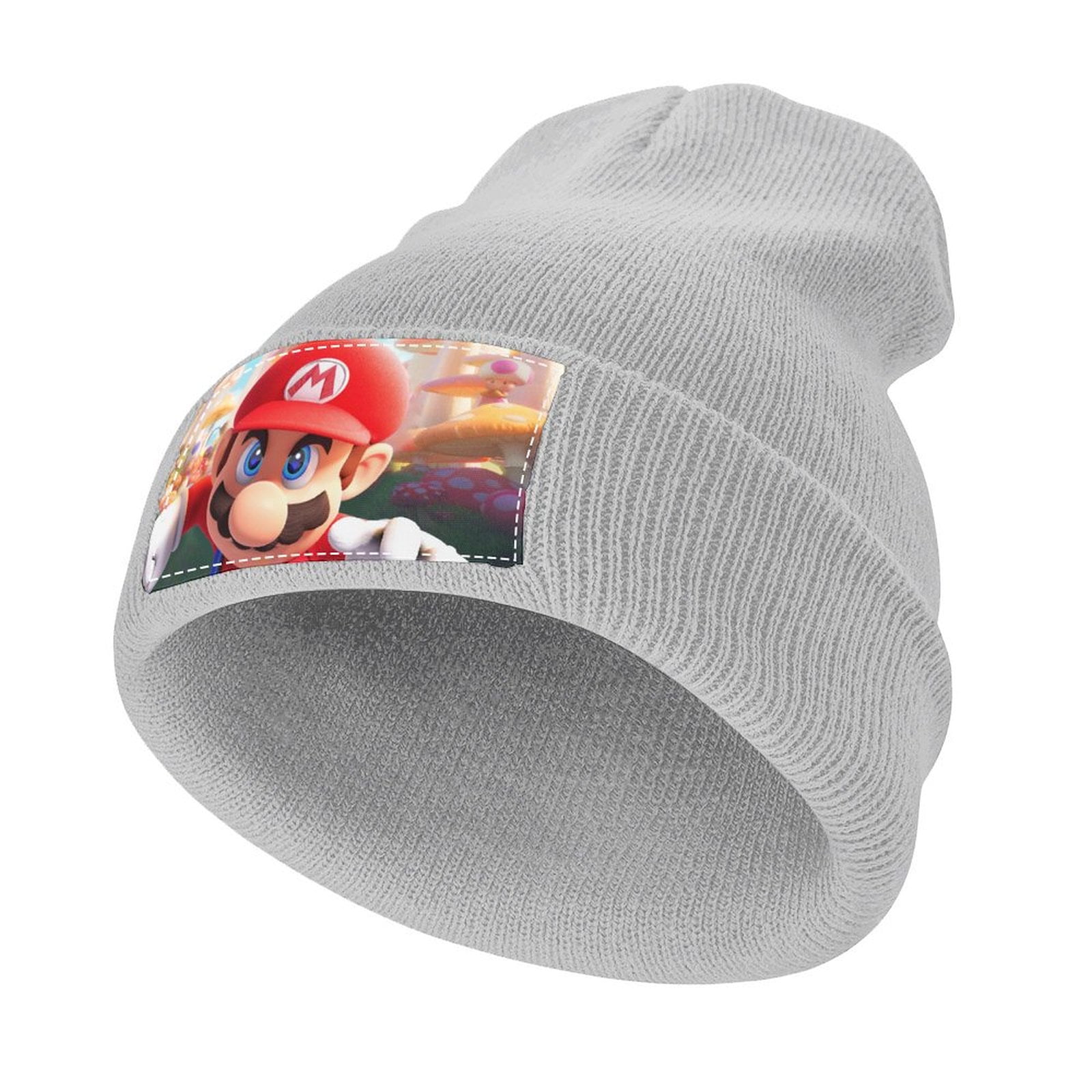 Super Mario Bros. Stretchable Knitted Beanie Hat Daily Winter Warm Soft ...