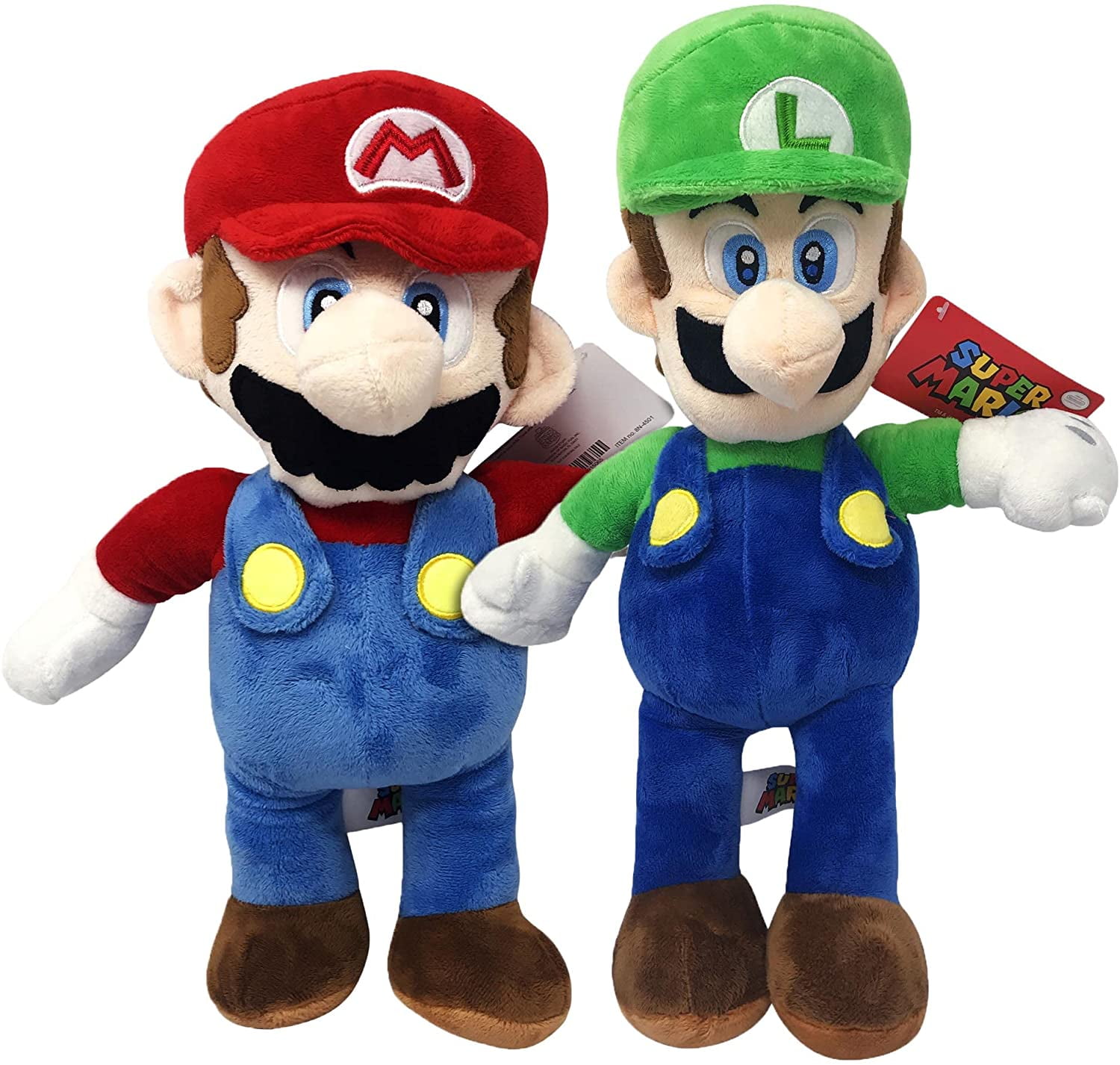 "Super Mario and Luigi 12"" Licensed Plush Stuffed Character Dolls Set ...