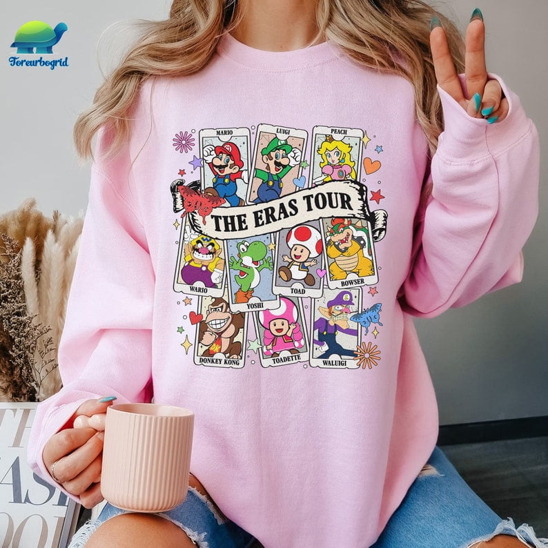 Super Mario Bros The Tour Shirt | Super Mario Assemble Tarot Cards ...