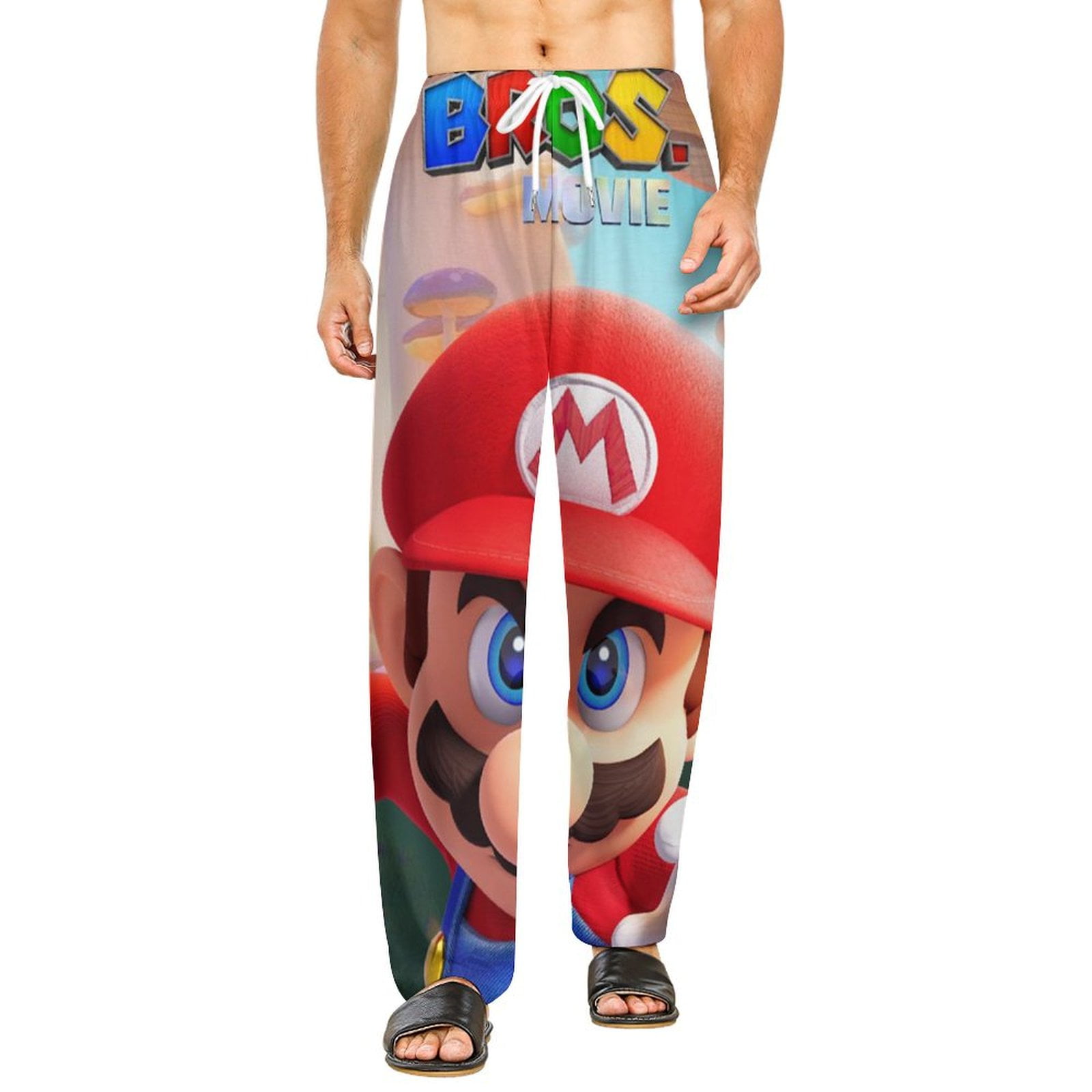 Super Mario Bros. Unisex Pajama Pants Bottoms Daily Cozy Soft Lounge ...