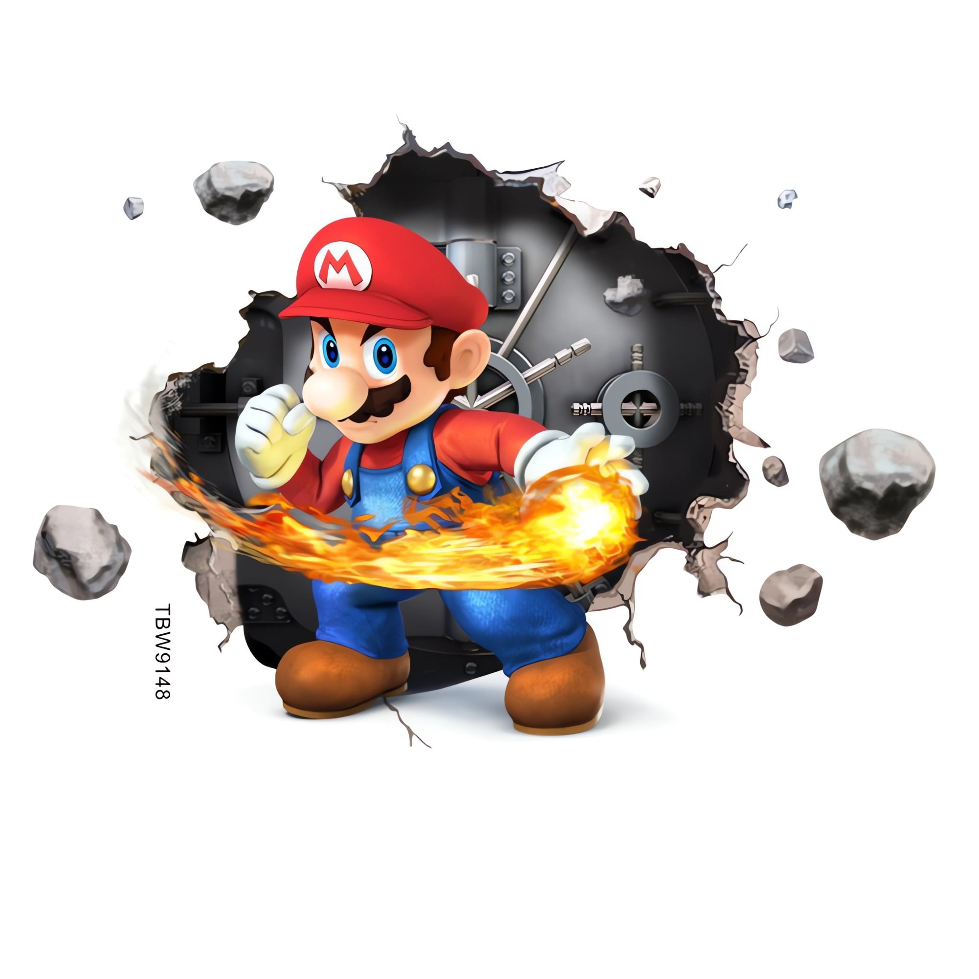Super Mario Bros Wall Sticker For Bedroom Living Room Nursery Party ...