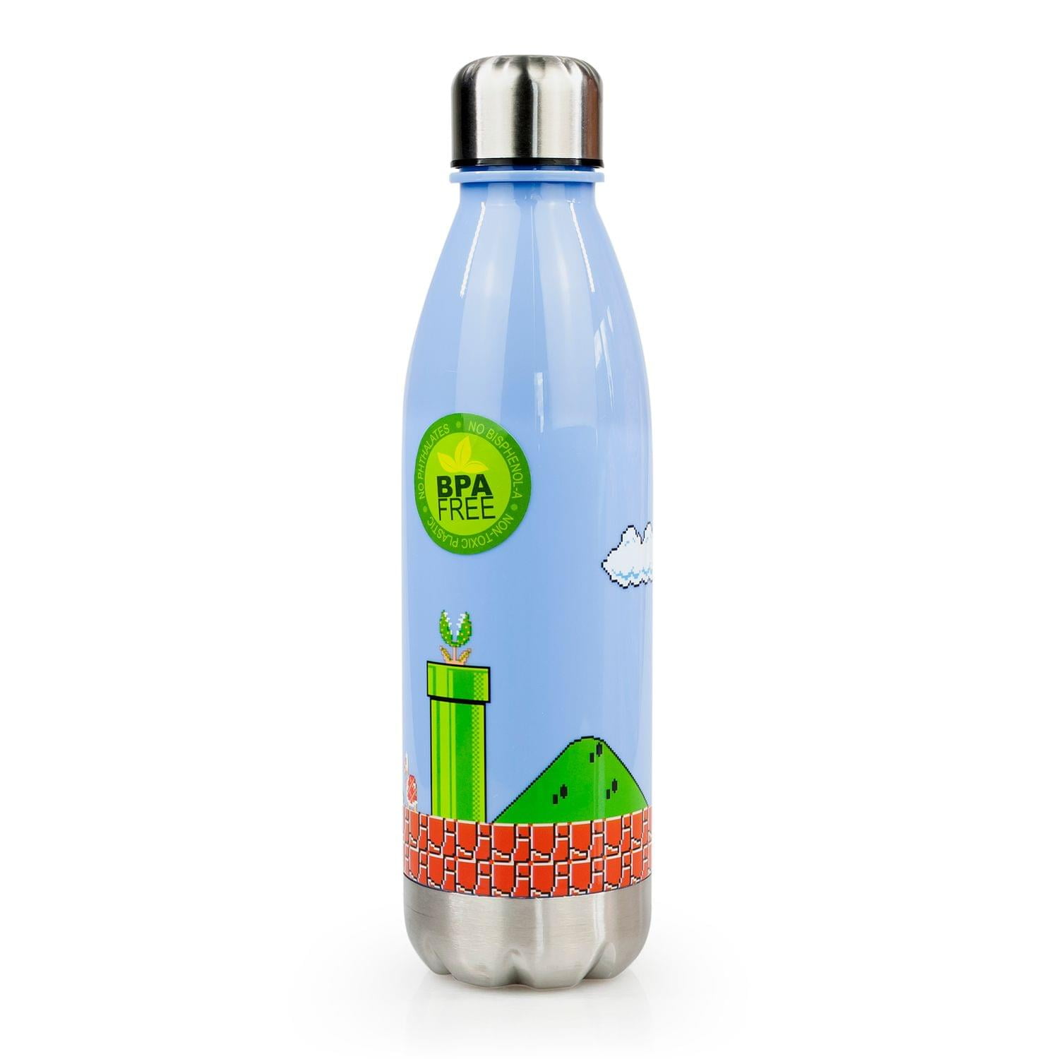 JUST FUNNKY Super Mario Bros 17 oz Water Bottle | Mario Game Level ...