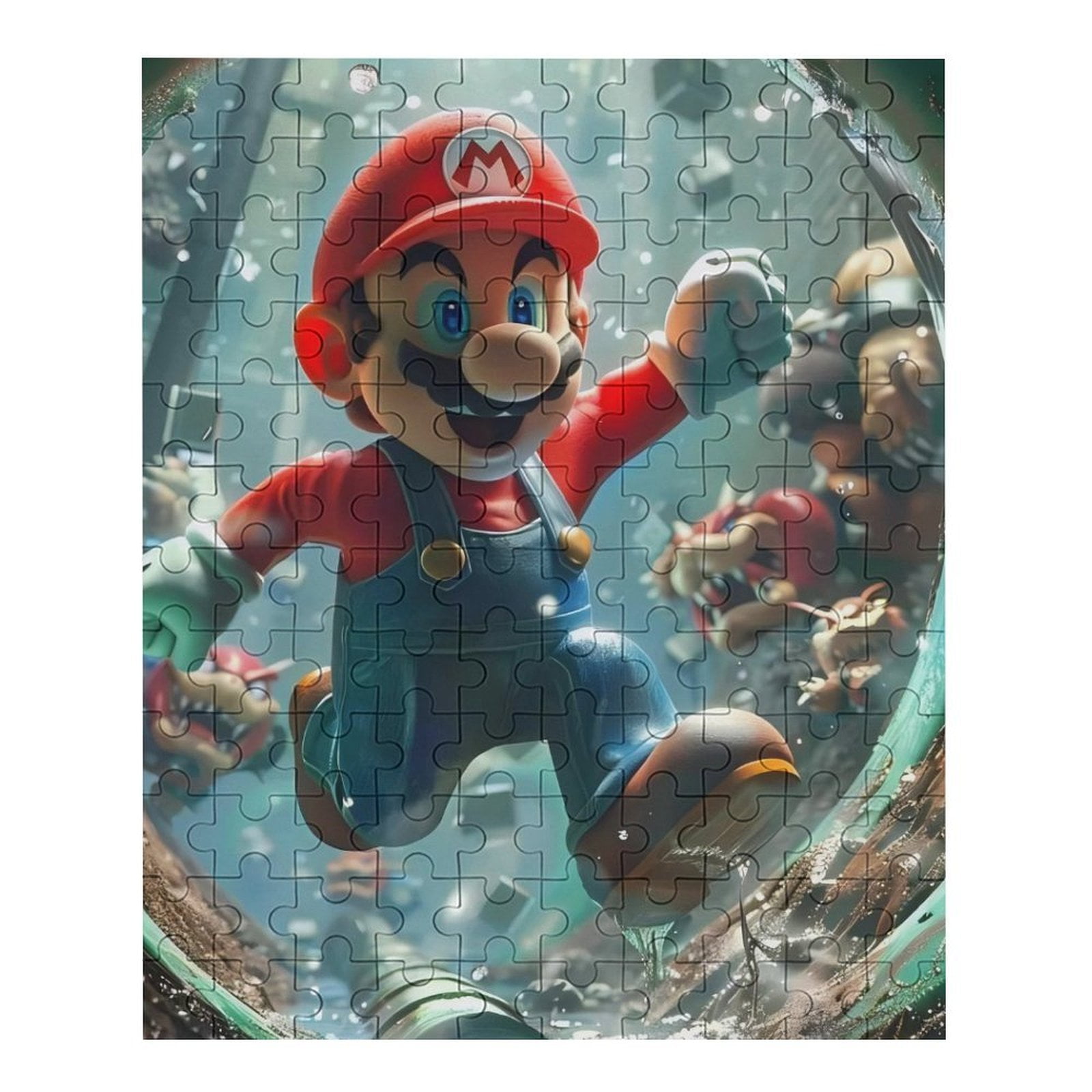 Super Mario Bros Wooden Cartoon Puzzles for Children Children's ...