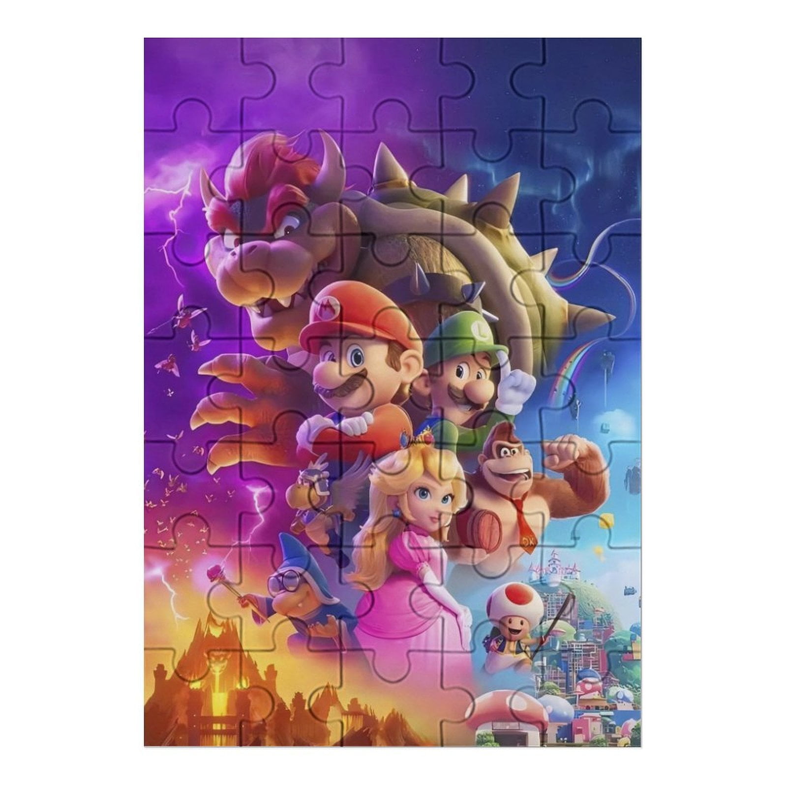 Super Mario Bros Wooden Cartoon Puzzles for Children Children's ...
