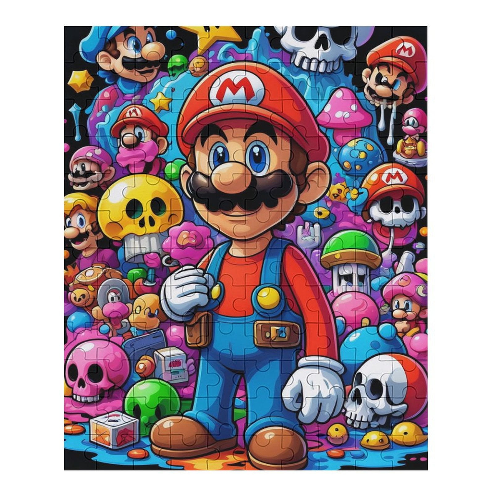 Super Mario Bros Wooden Cartoon Puzzles for Children Children's ...